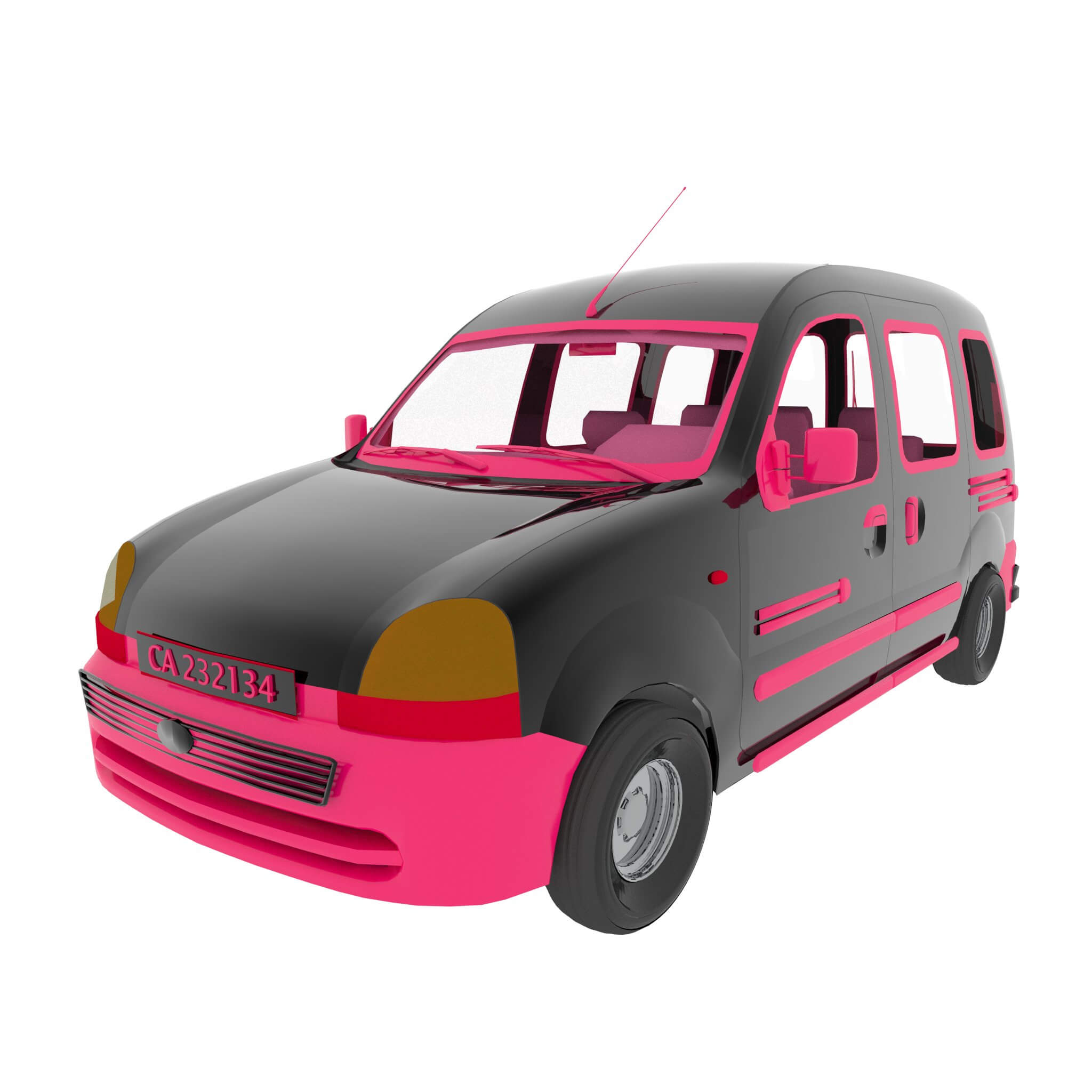 Realistic Fantasy Van - 3D Model by BILALGOK