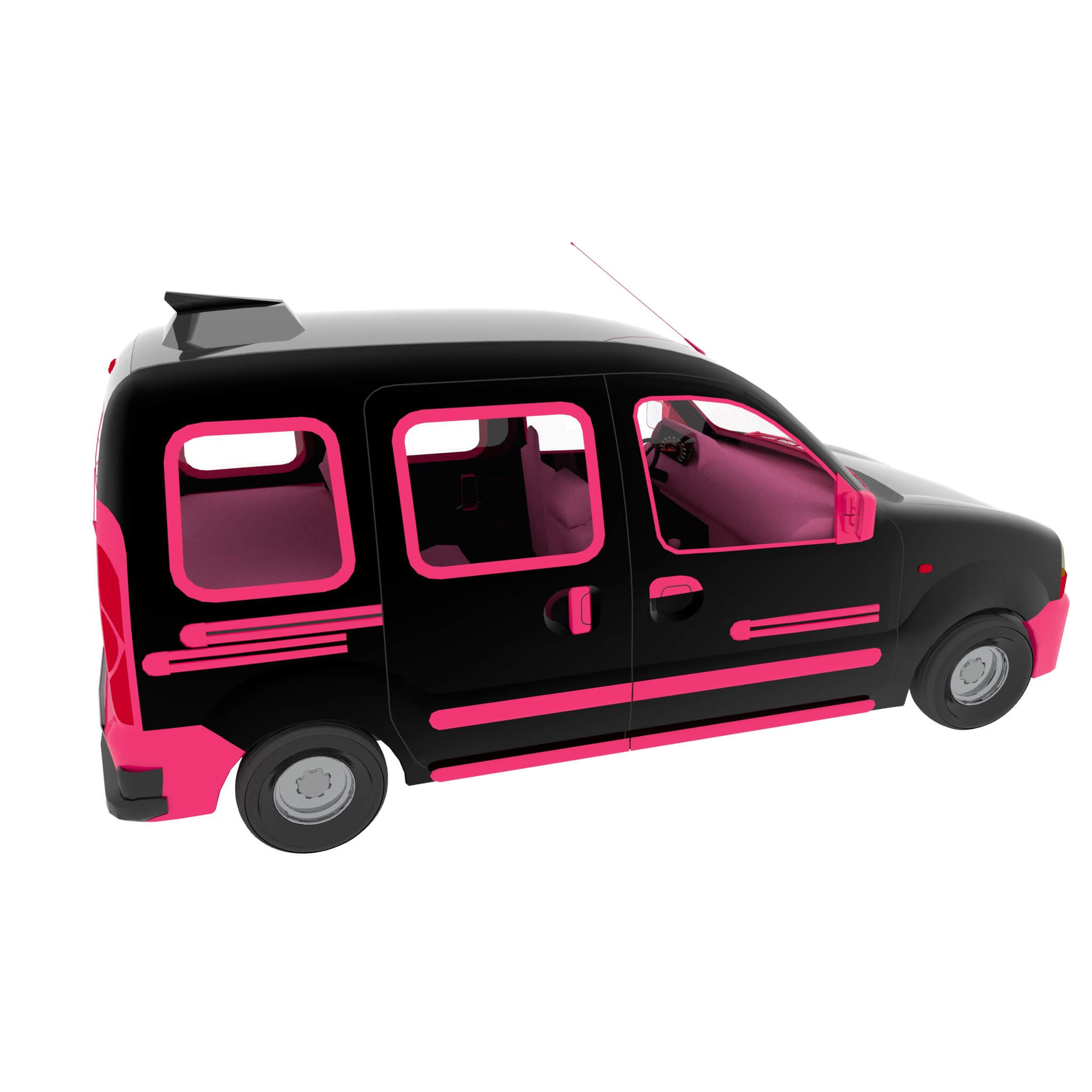 Realistic Fantasy Van - 3D Model by BILALGOK