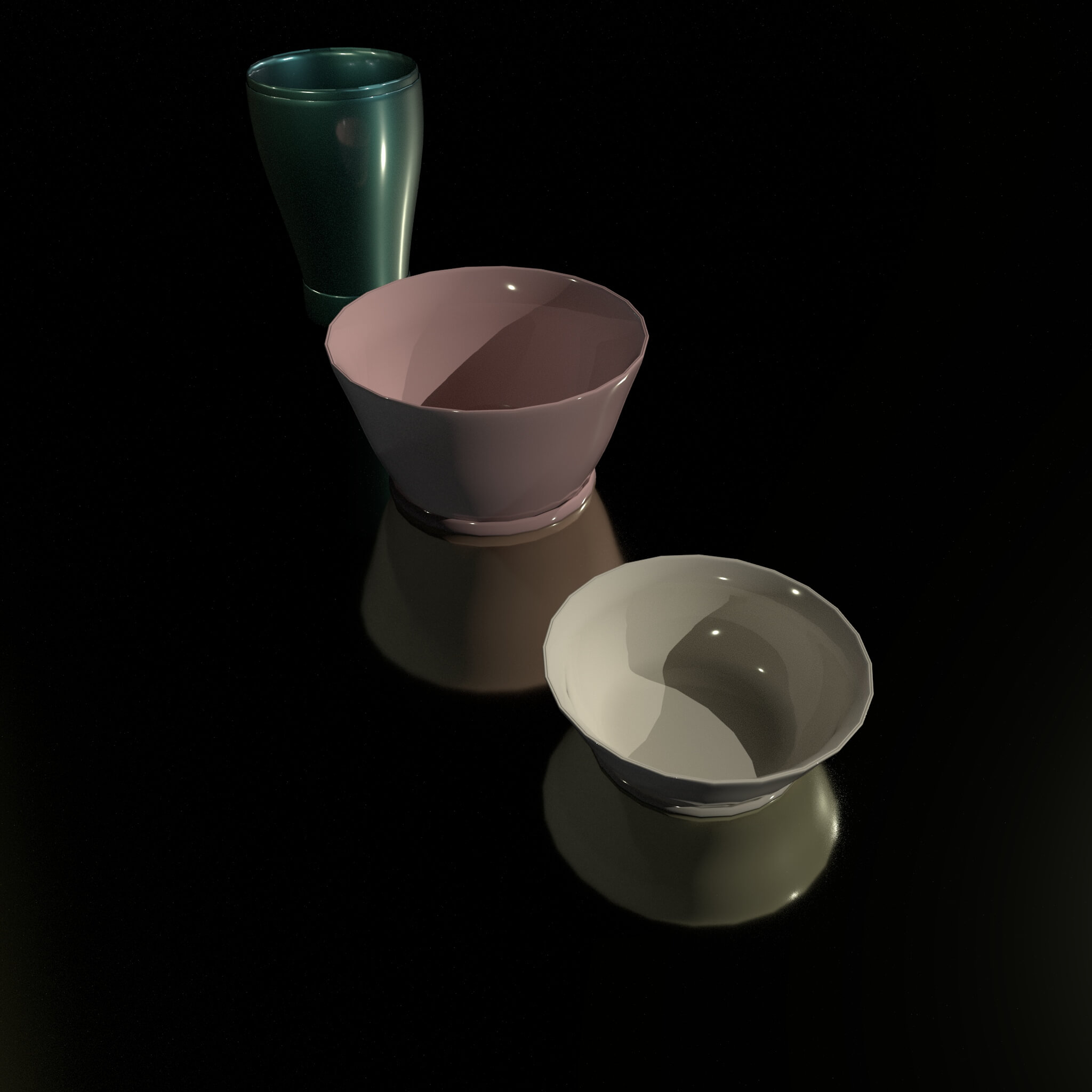 Glass Plate-Cup 3D Model by BILALGOK