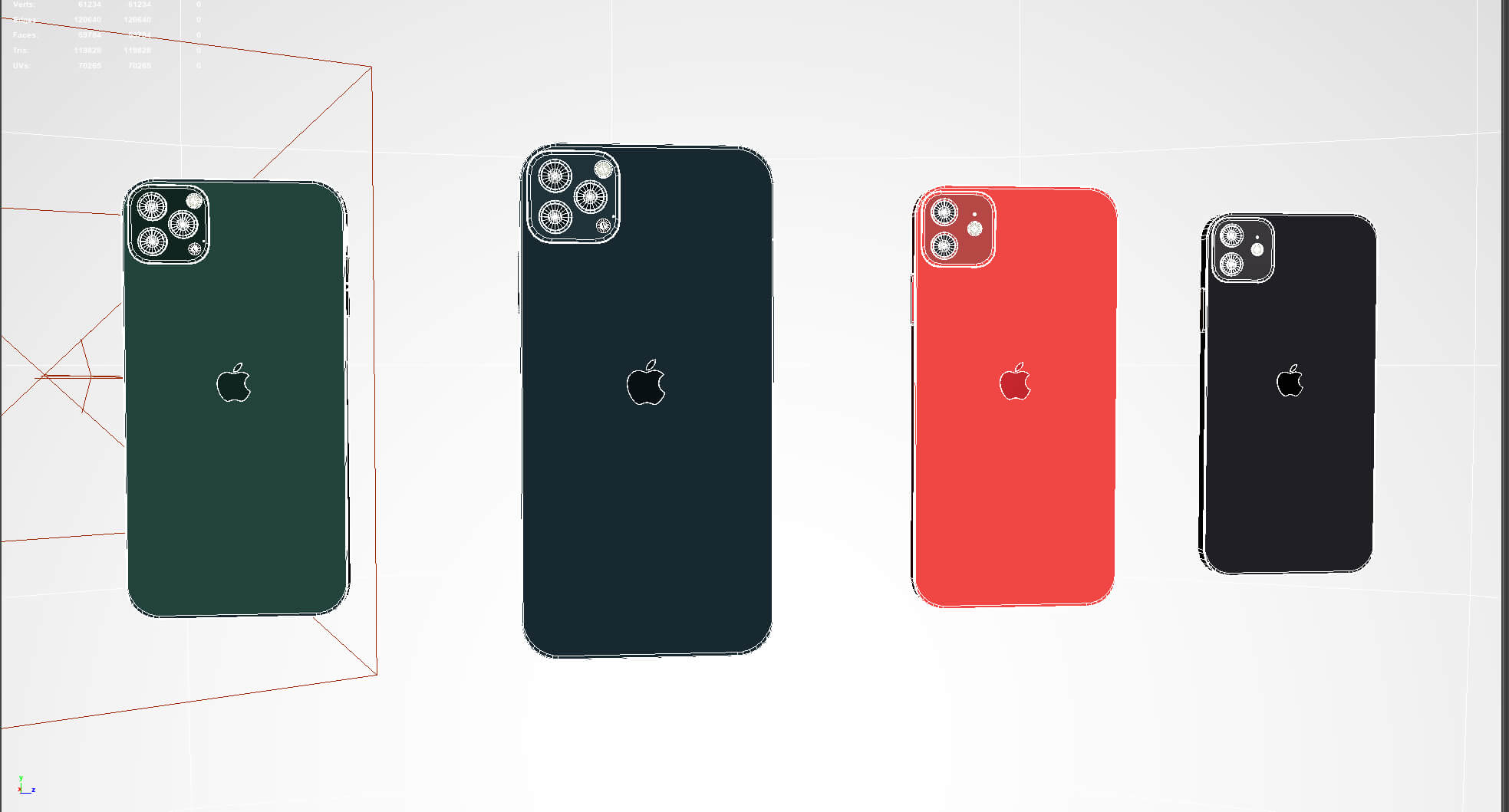 iPhone Collection - 3D Model by BILALGOK