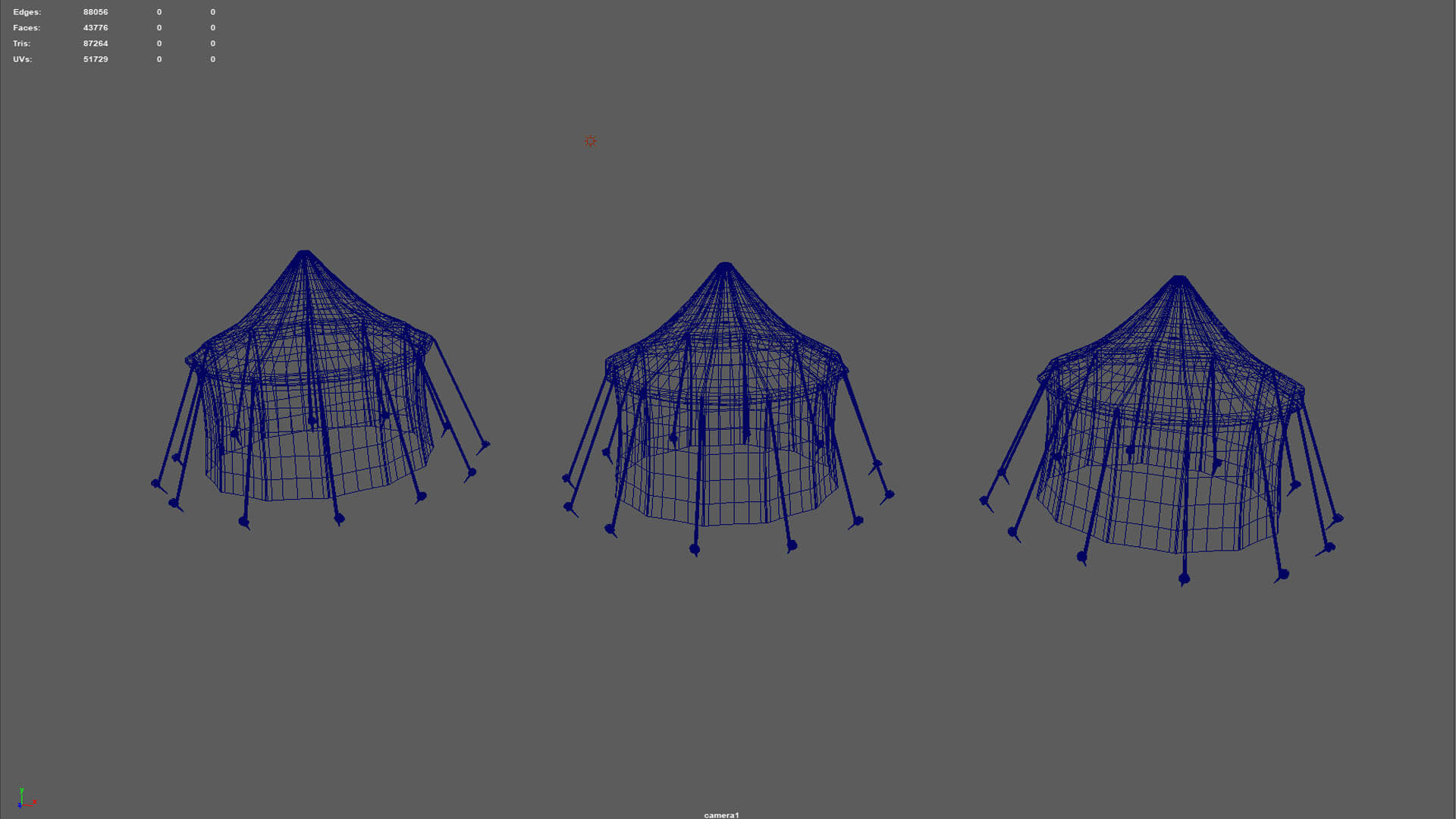 Medieval Tents - 3D Model by BILALGOK