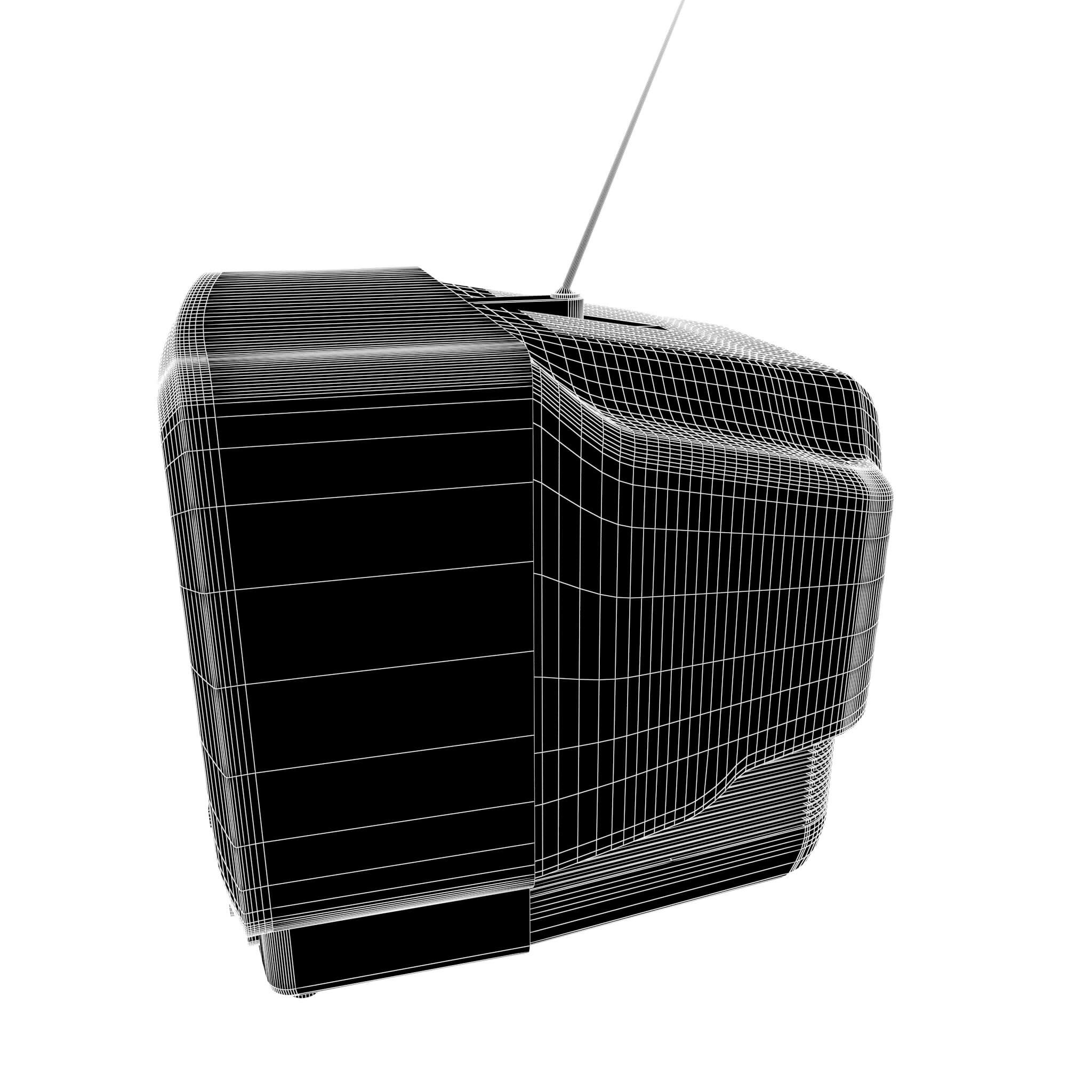 Realistic Old TV - 3D Model by BILALGOK