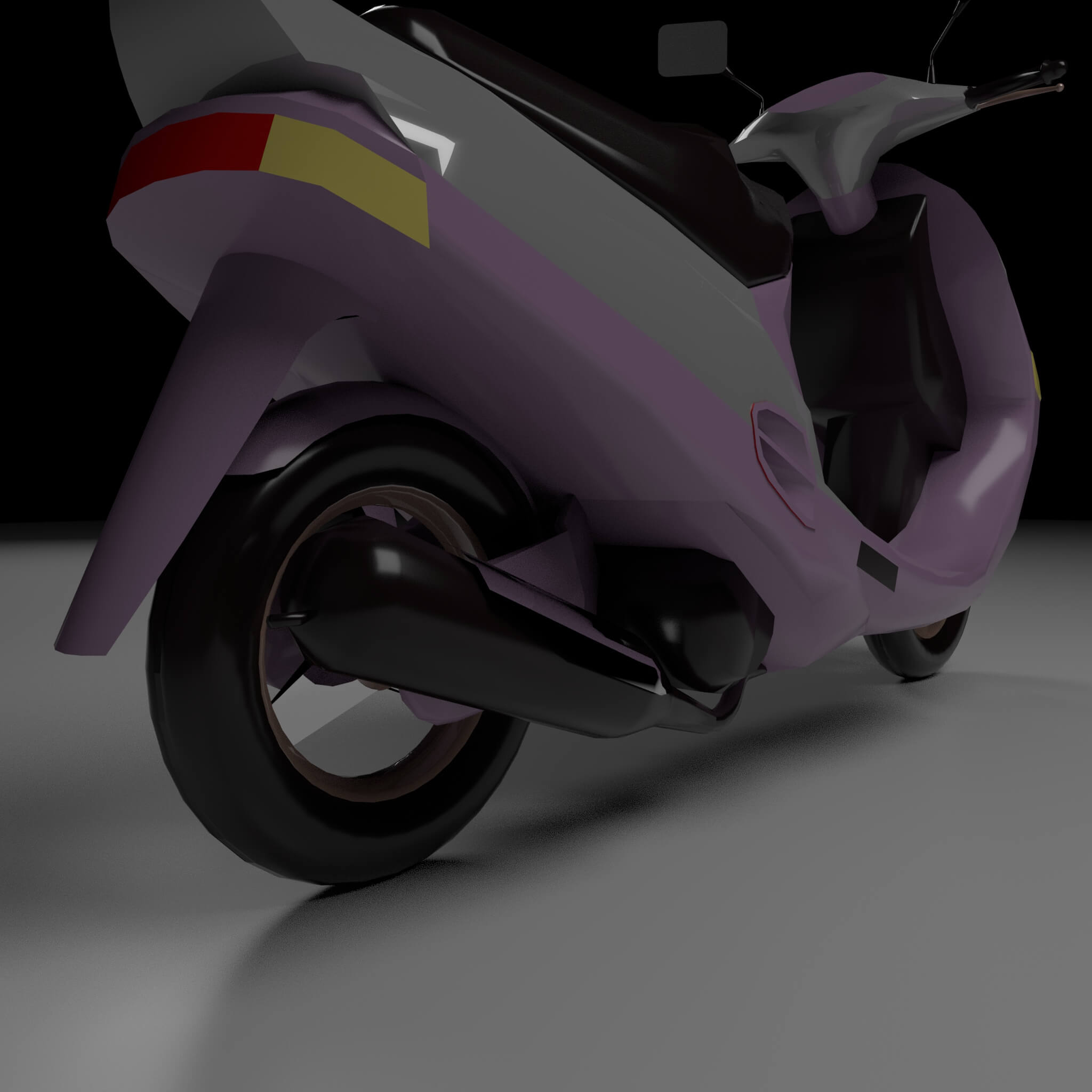 Scooter Motorcycle - 3D Model by BILALGOK