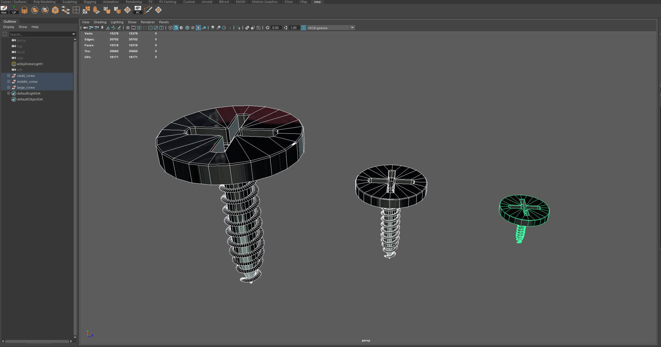 Screw Types Tools - 3D Model by BILALGOK