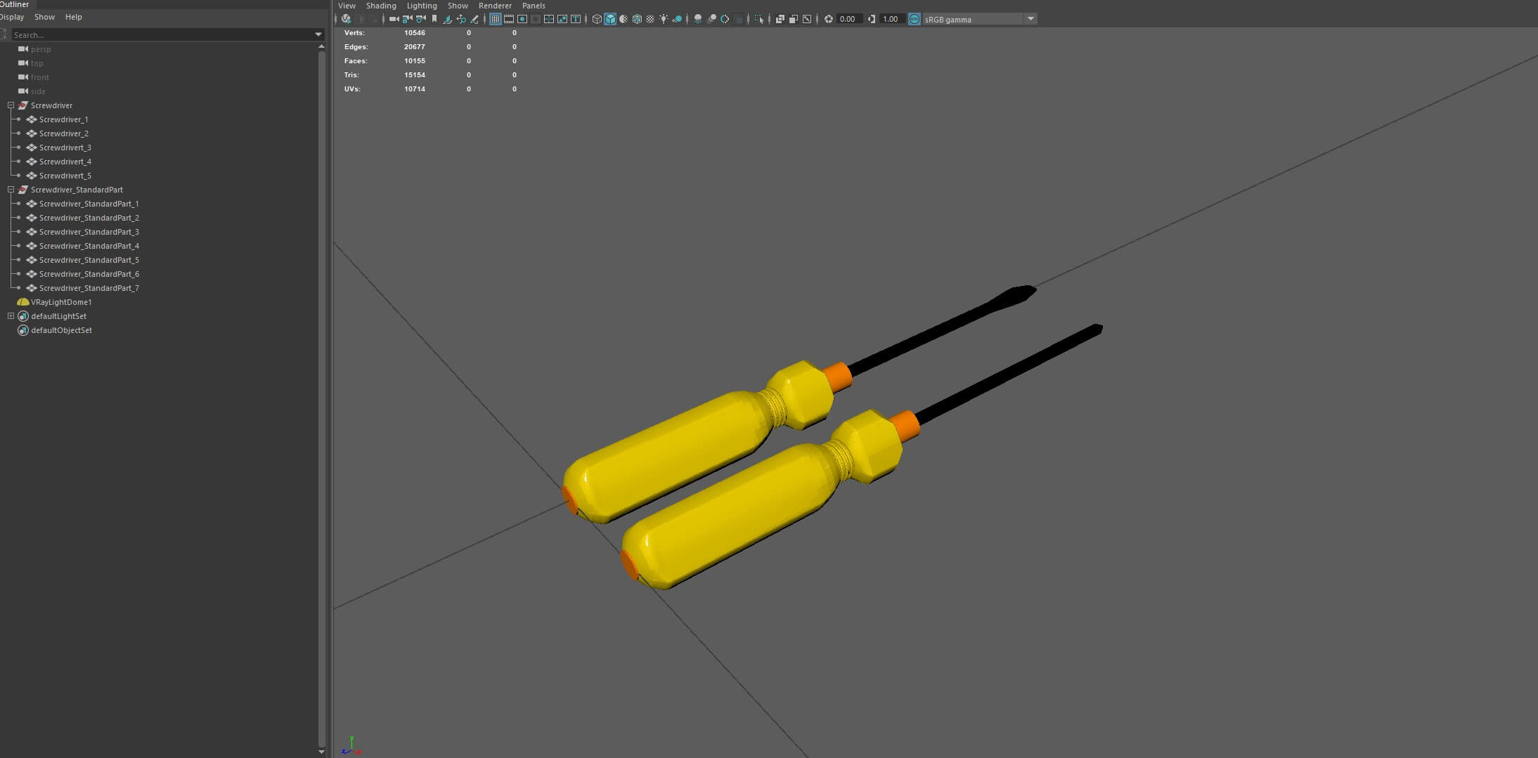 Industrial Screwdriver - 3D Model by BILALGOK