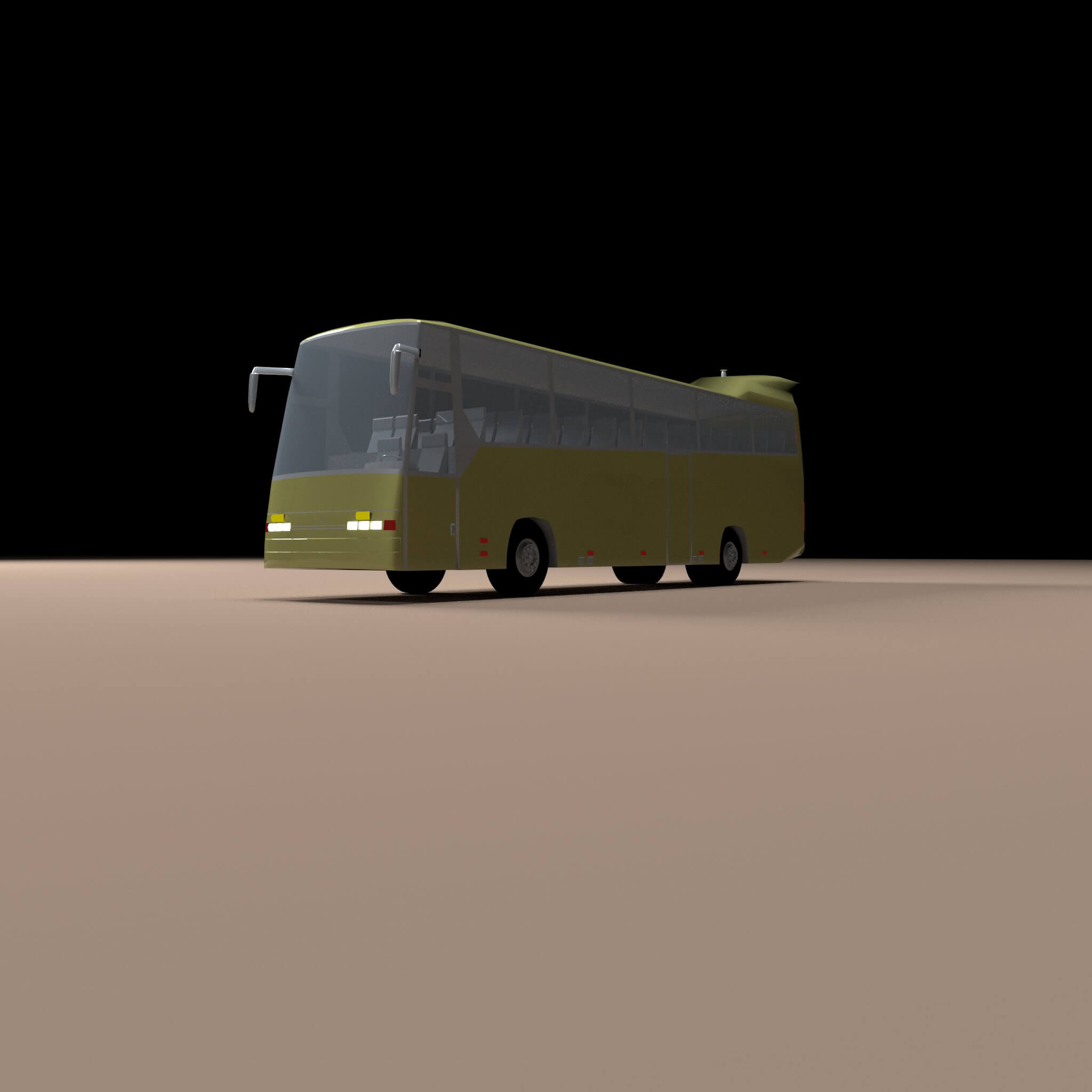 Tourist Tour Bus - 3D Model by BILALGOK