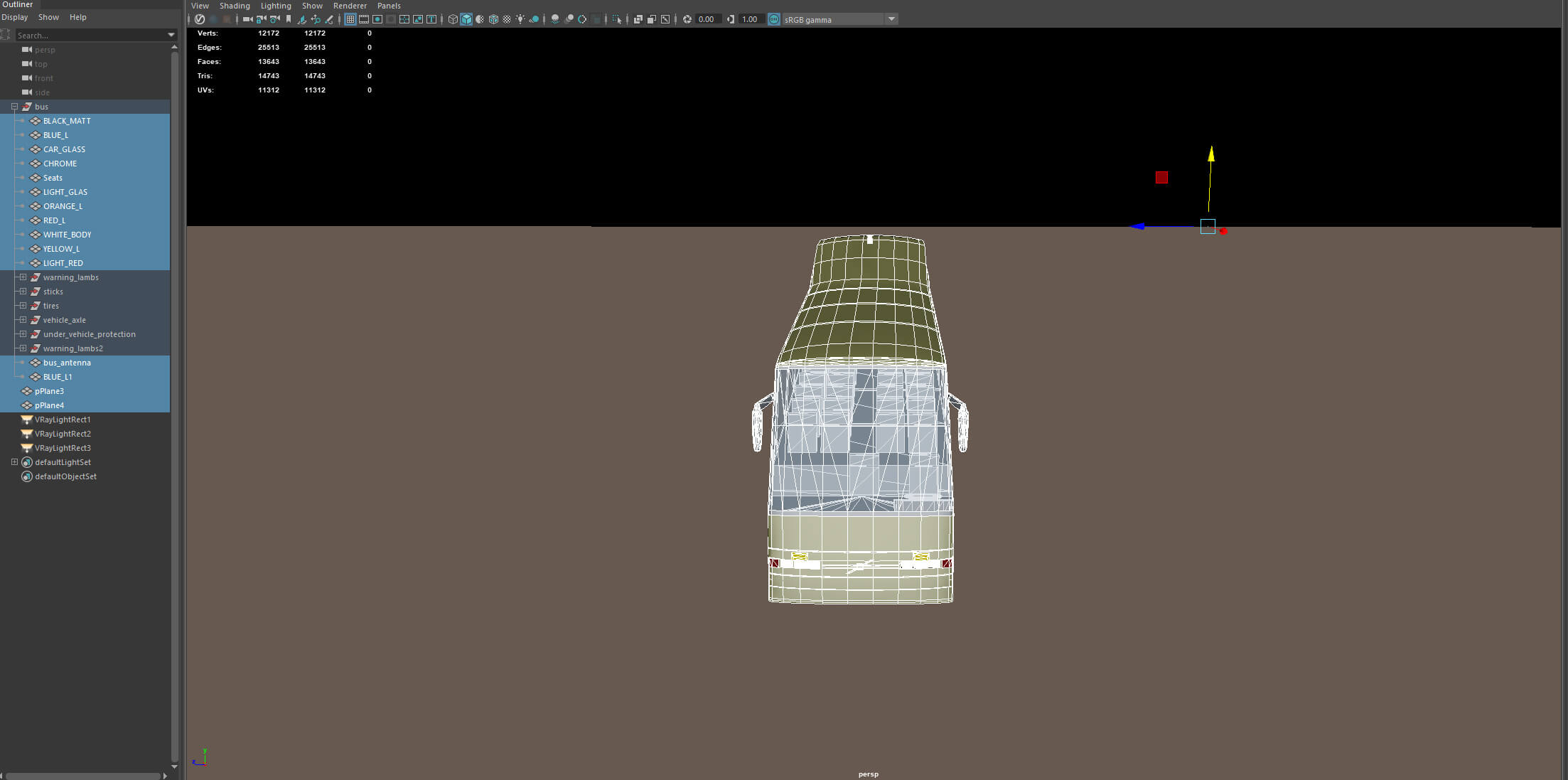 Tourist Tour Bus - 3D Model by BILALGOK