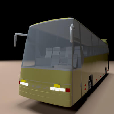 Tourist Tour Bus - 3D Model by BILALGOK