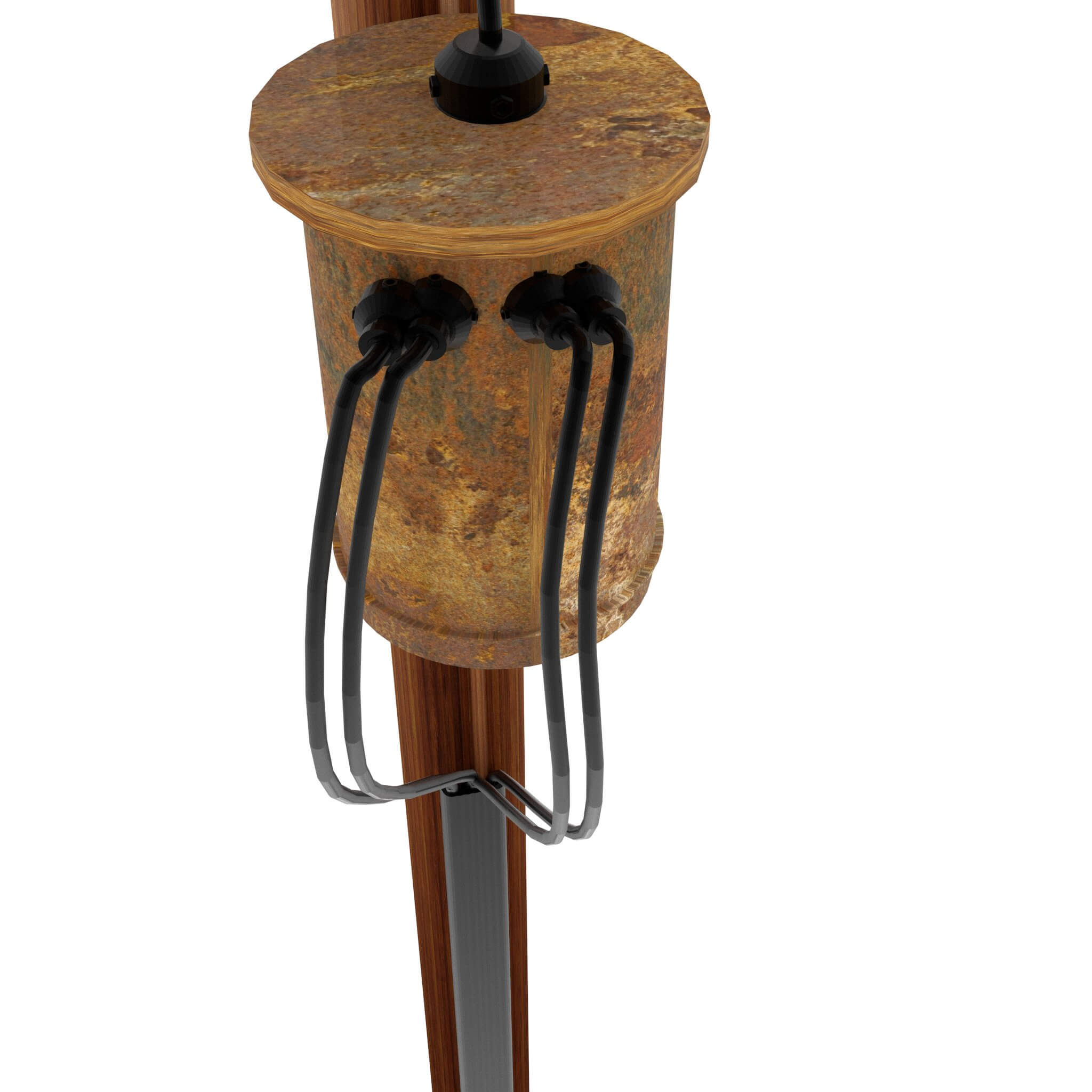 Wooden Power and Telephone Lines - 3D Model by BILALGOK