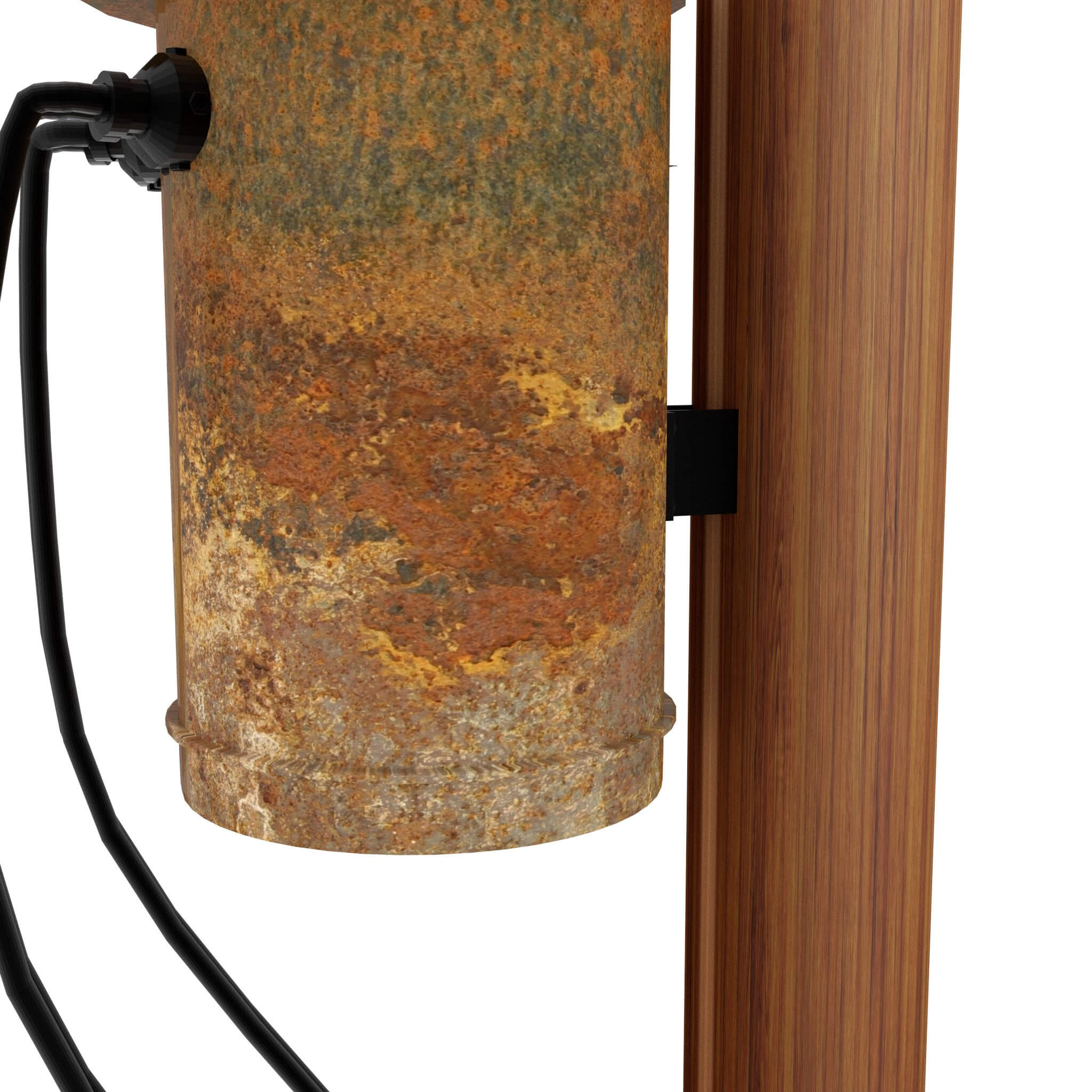 Wooden Power and Telephone Lines - 3D Model by BILALGOK