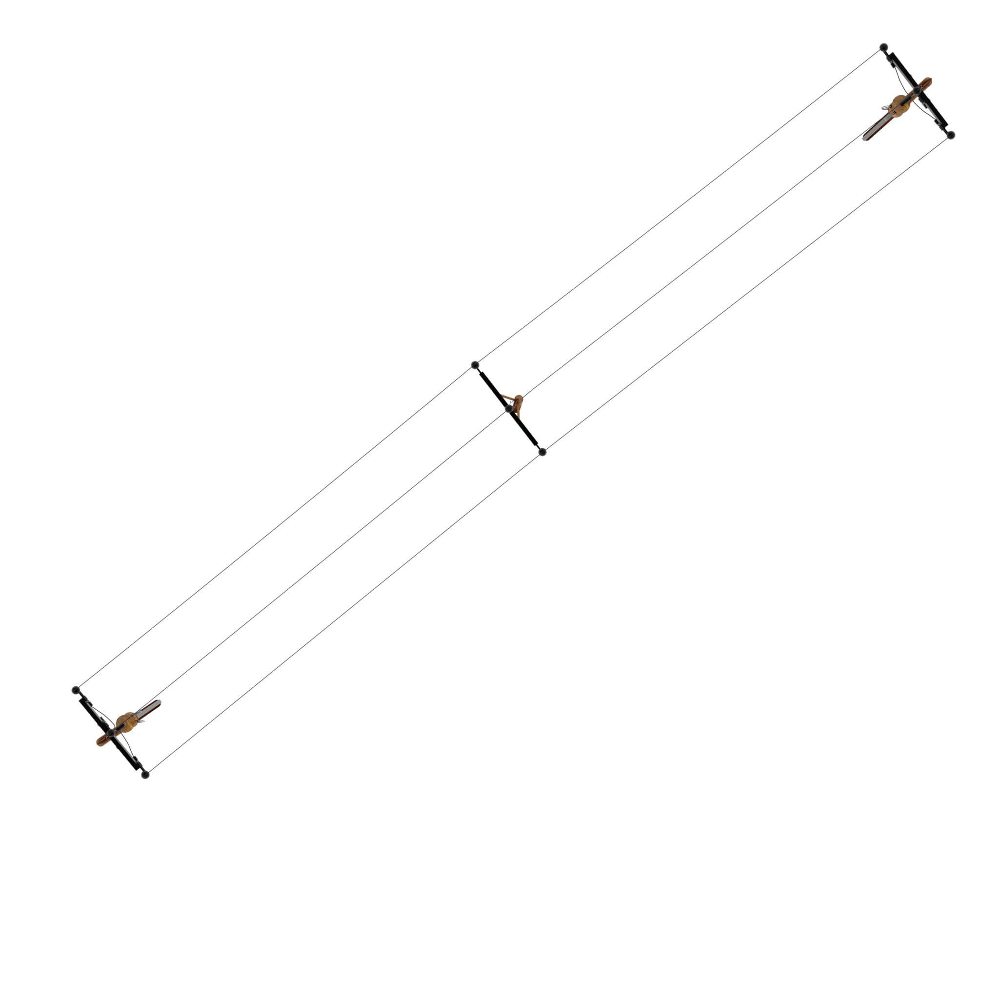 Wooden Power and Telephone Lines - 3D Model by BILALGOK