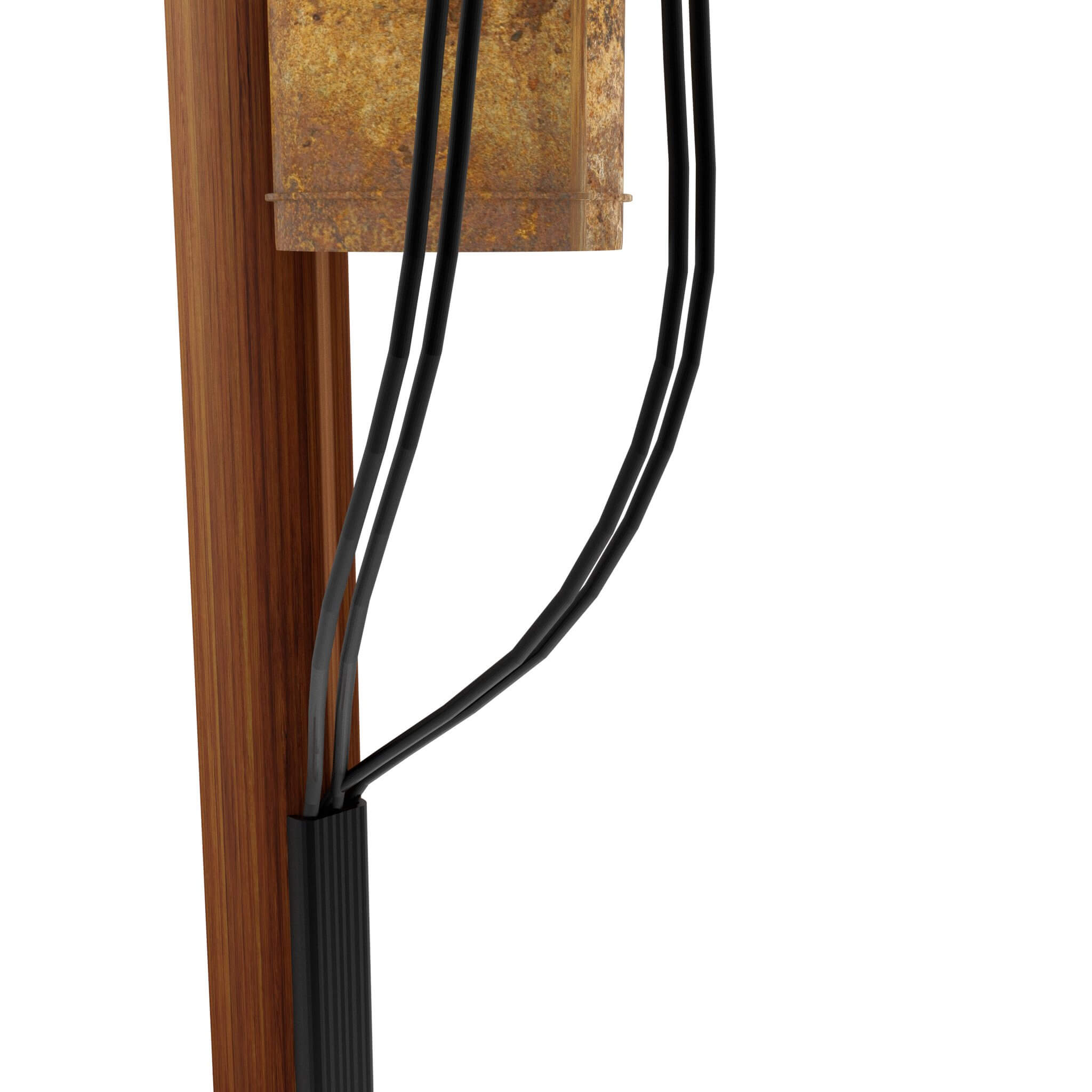 Wooden Power and Telephone Lines - 3D Model by BILALGOK