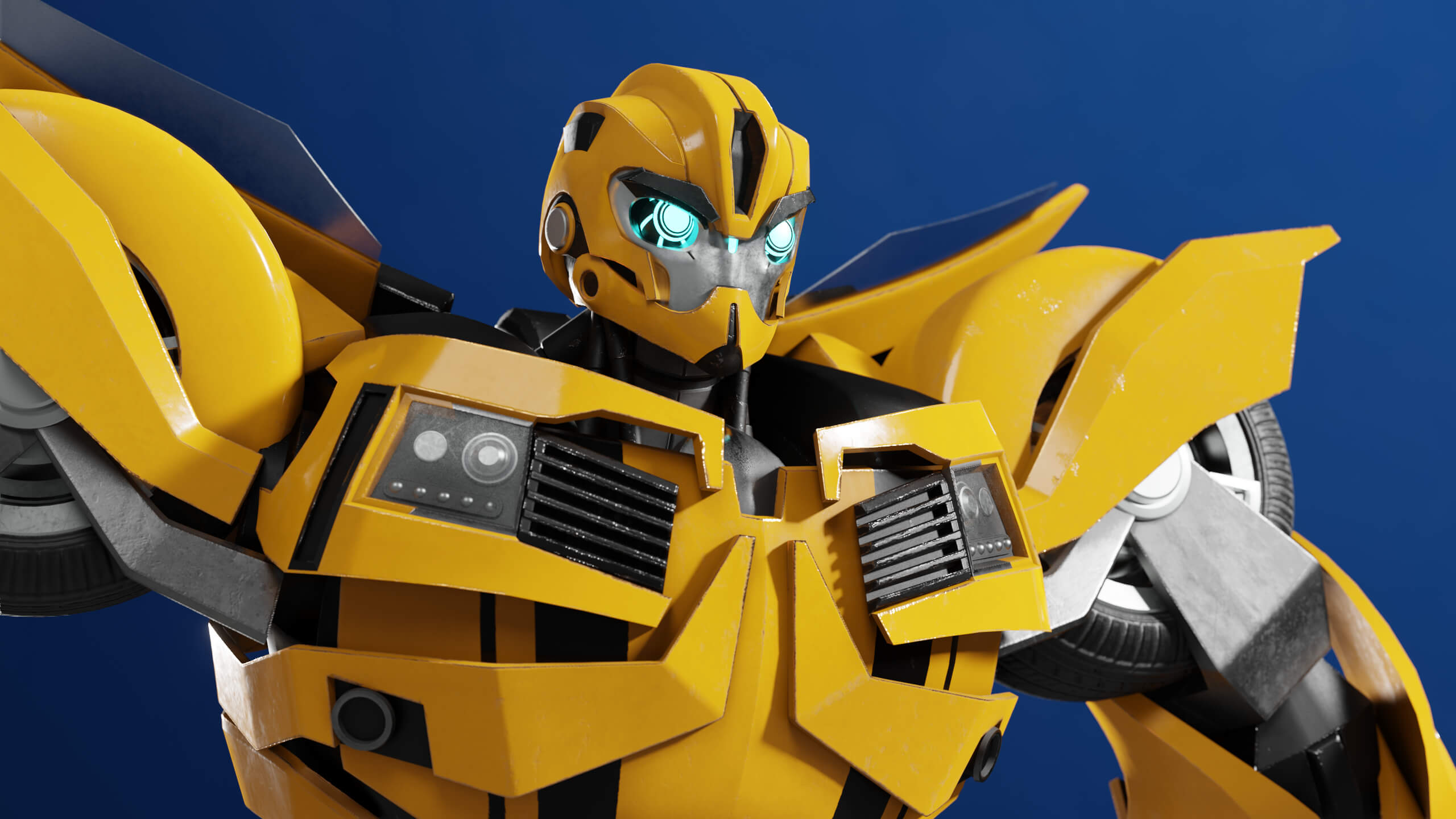 Bumblebee Transformers Prime Rig - 3D Model by billnguyen1411