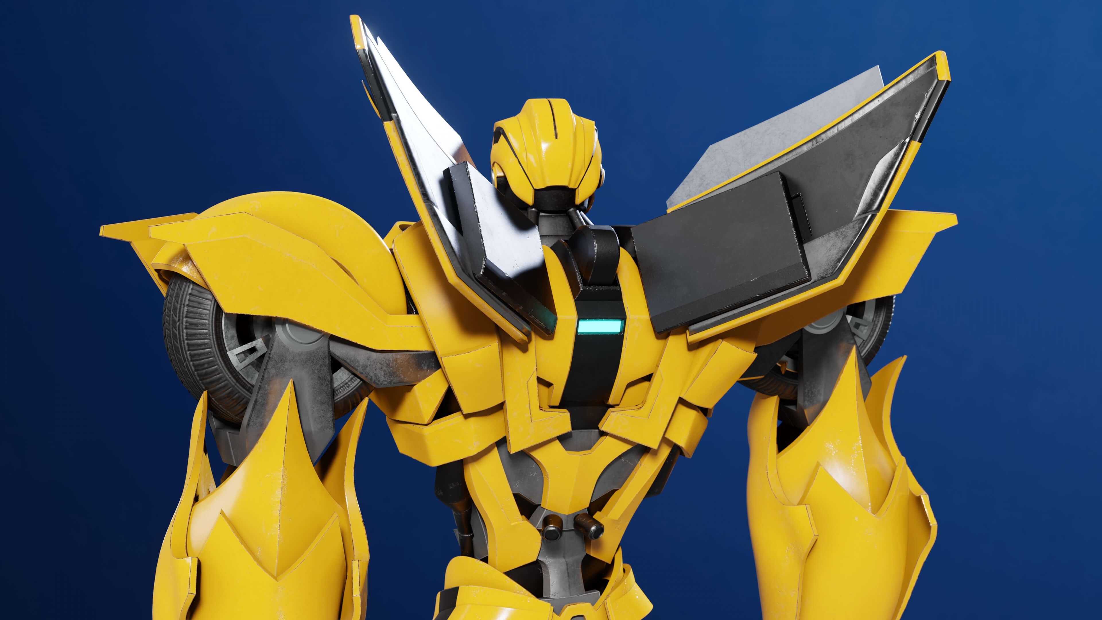 Bumblebee Transformers Prime Rig - 3D Model by billnguyen1411