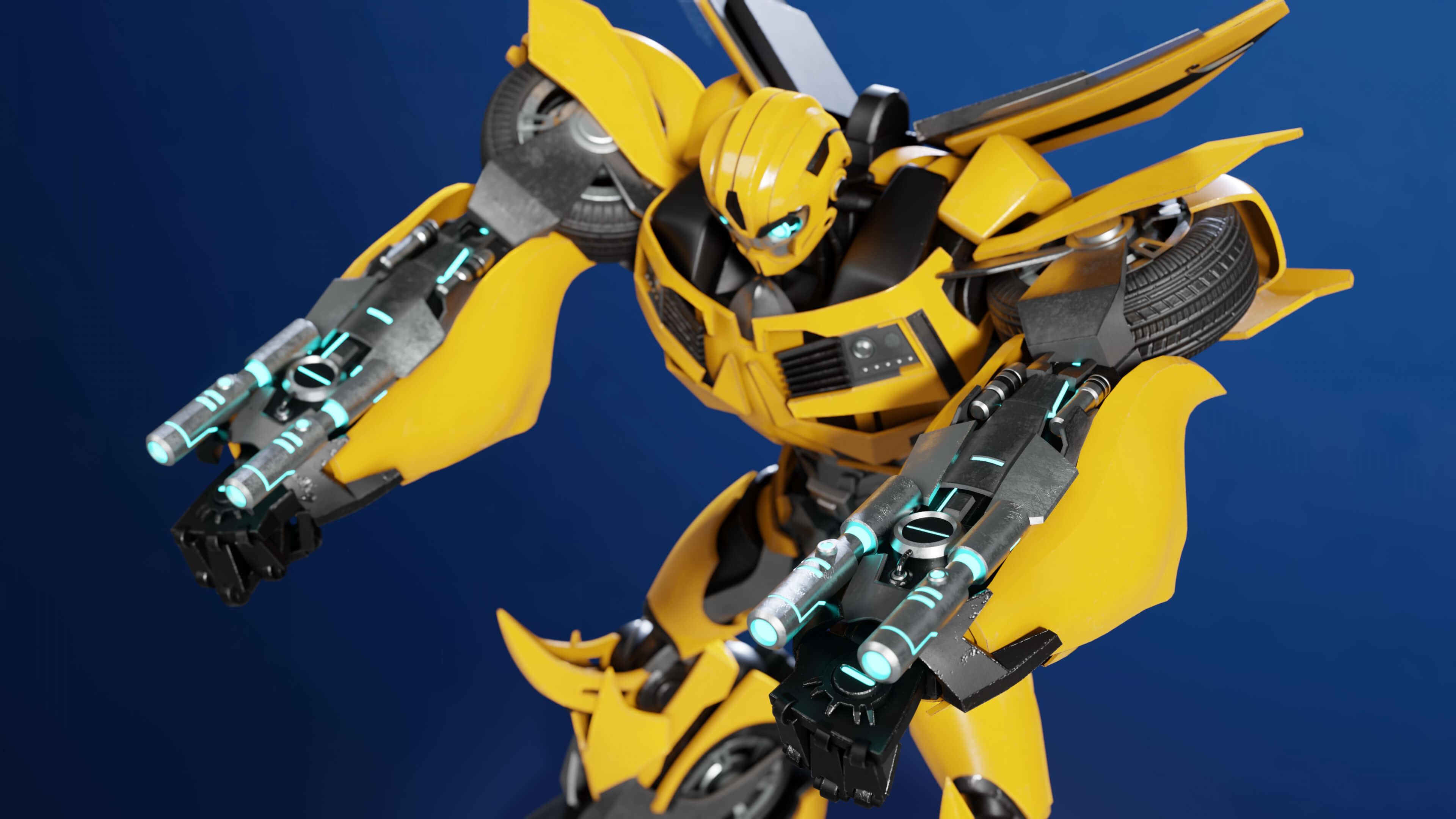 Bumblebee Transformers Prime Rig - 3D Model by billnguyen1411