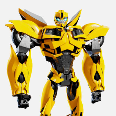 Bumblebee Transformers Prime Rig - 3D Model by billnguyen1411