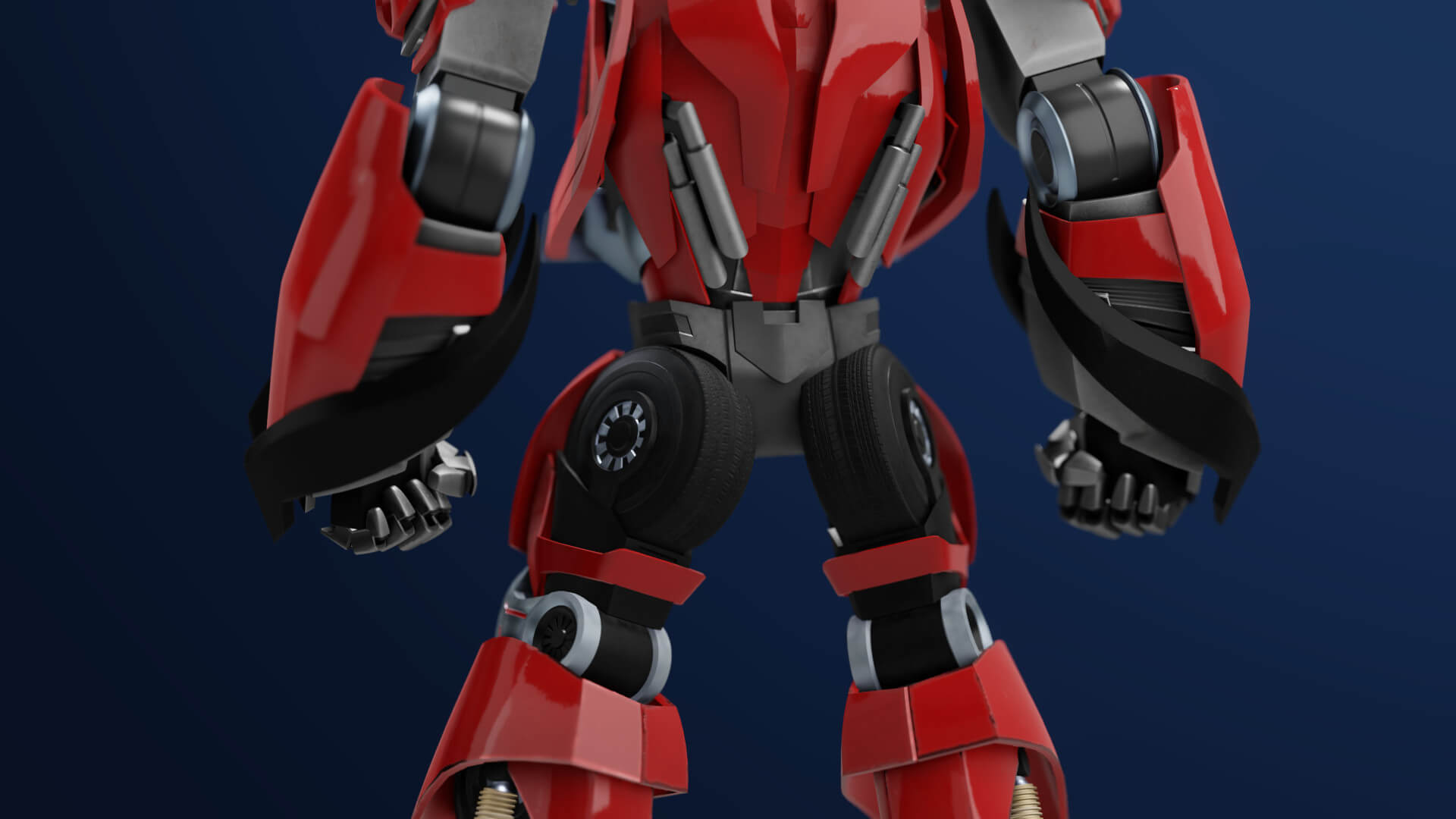 Cliffjumper Transformers Prime Rig - 3D Model by billnguyen1411