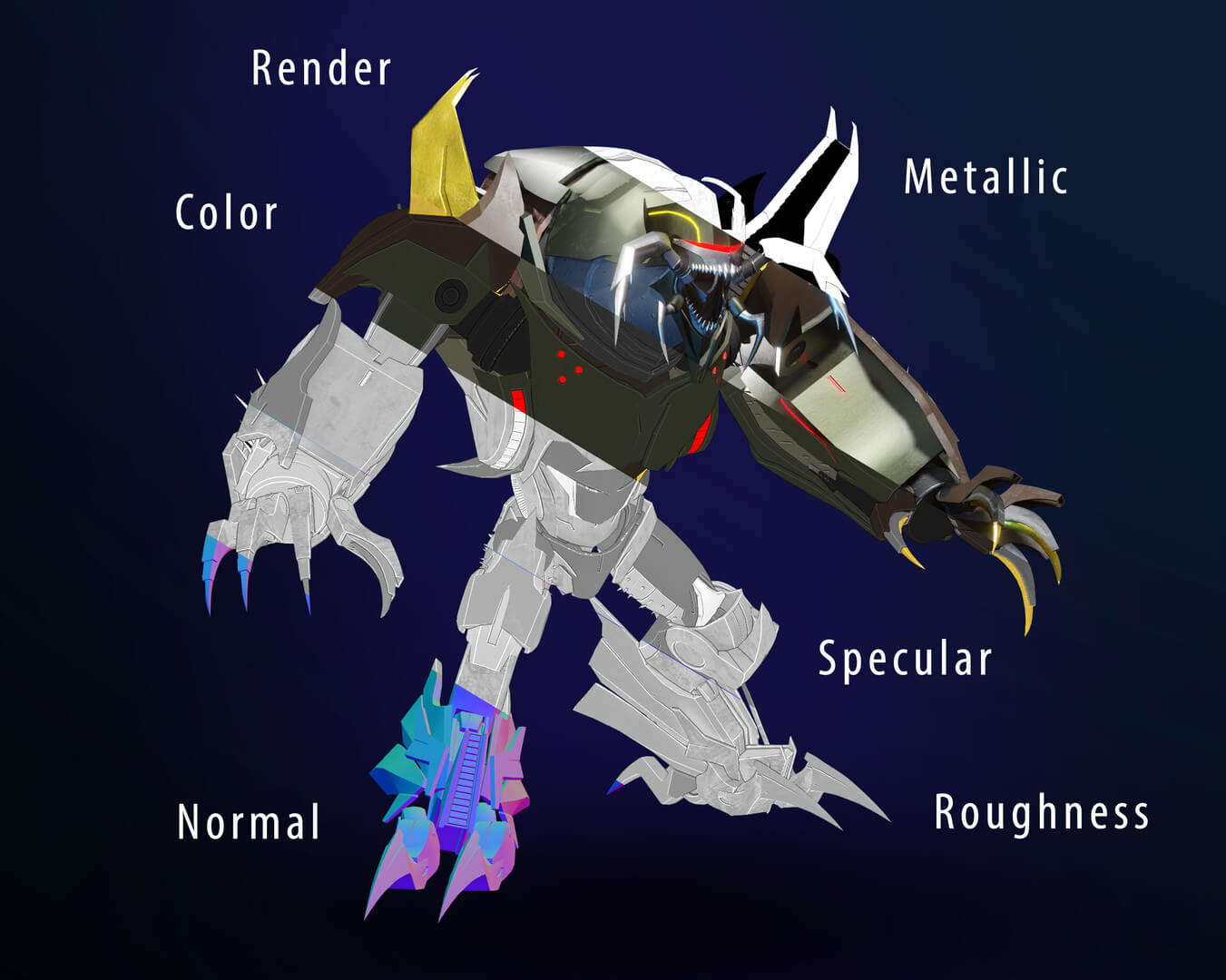 Insecticon Transformers Prime Rig - 3D Model by billnguyen1411