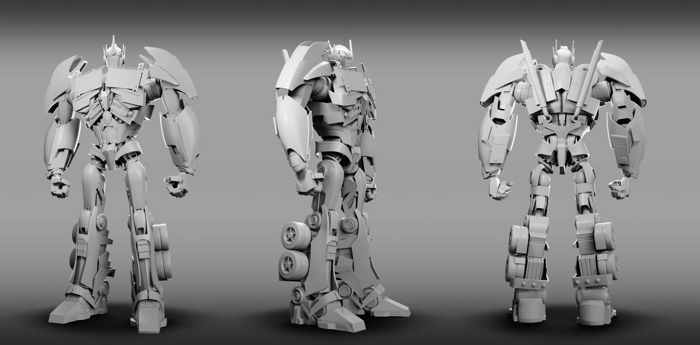 Optimus Prime Transformers Prime Rig - 3D Model by billnguyen1411