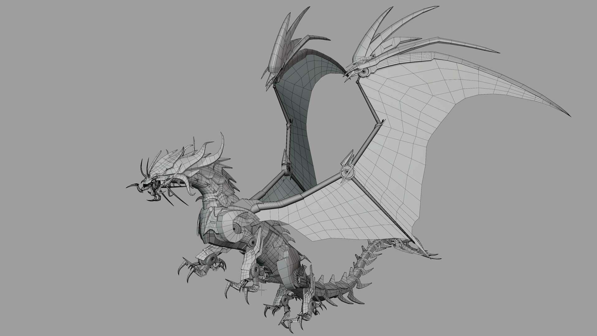 Predaking Transformers Prime Dragon Rig - 3D Model by billnguyen1411