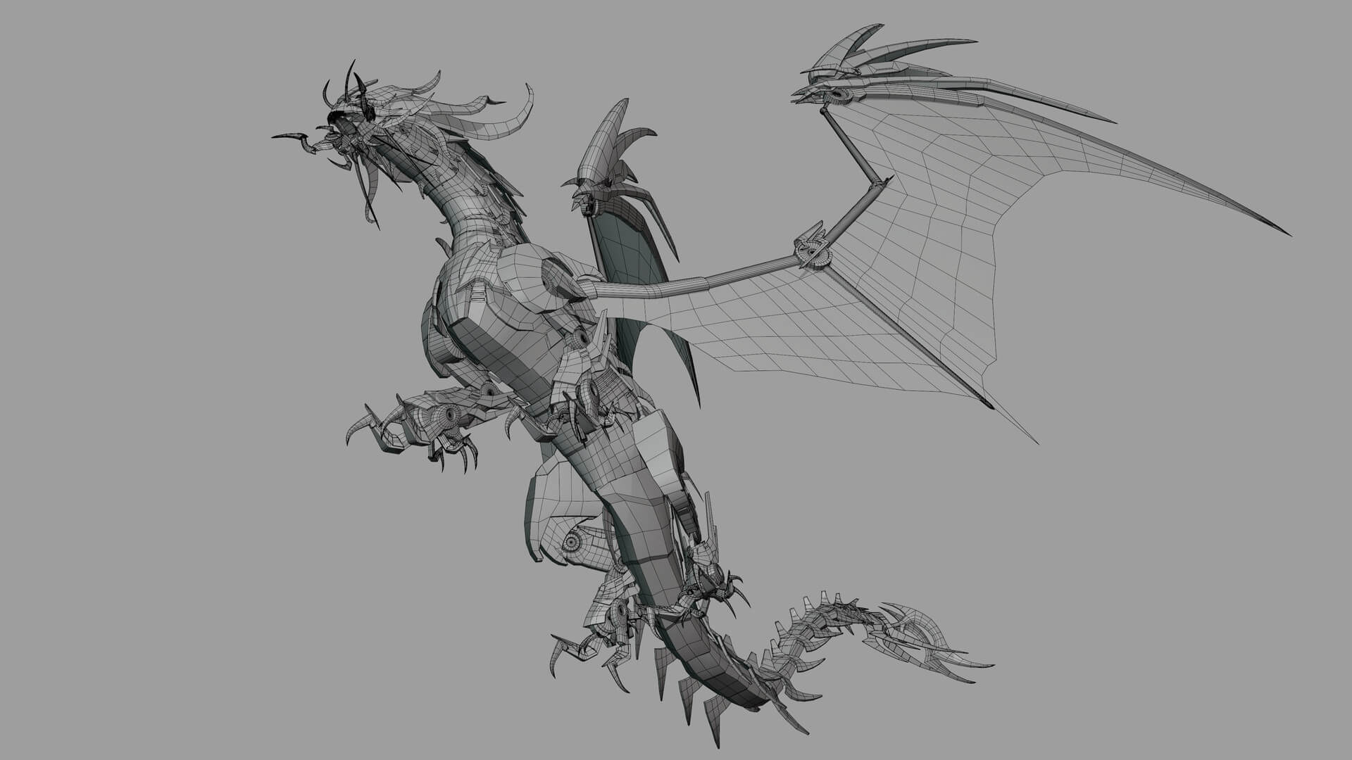 Predaking Transformers Prime Dragon Rig - 3D Model by billnguyen1411