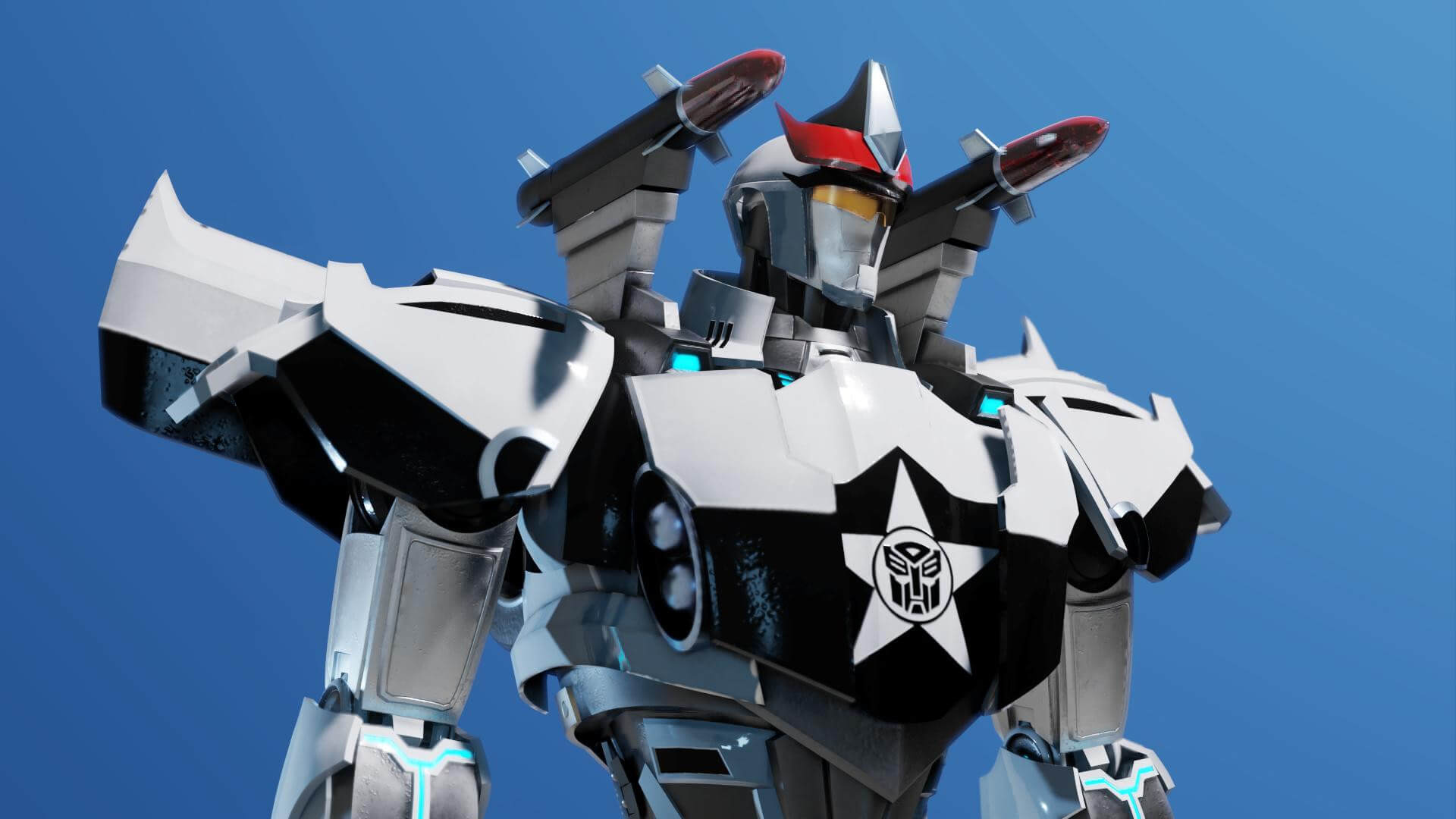 Prowl Transformers Prime Rig - 3D Model by billnguyen1411