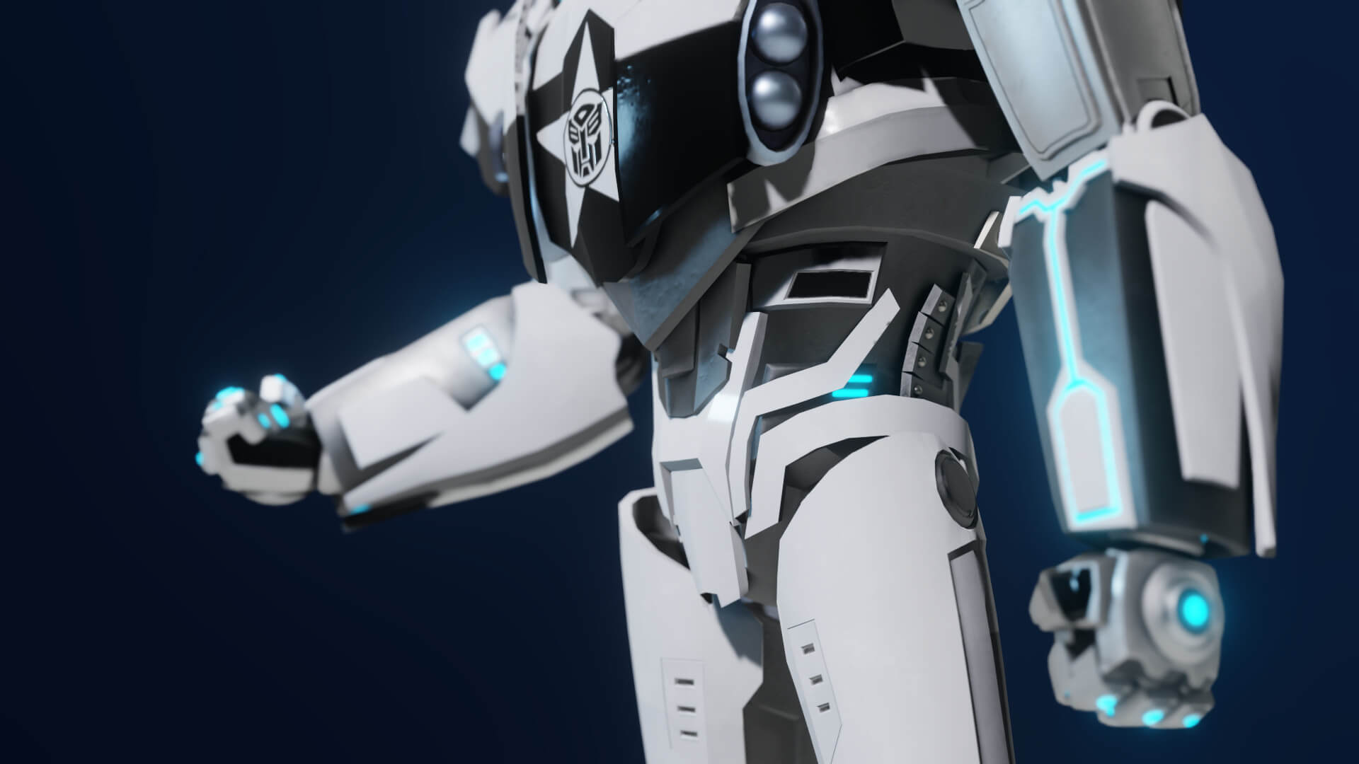 Prowl Transformers Prime Rig - 3D Model by billnguyen1411