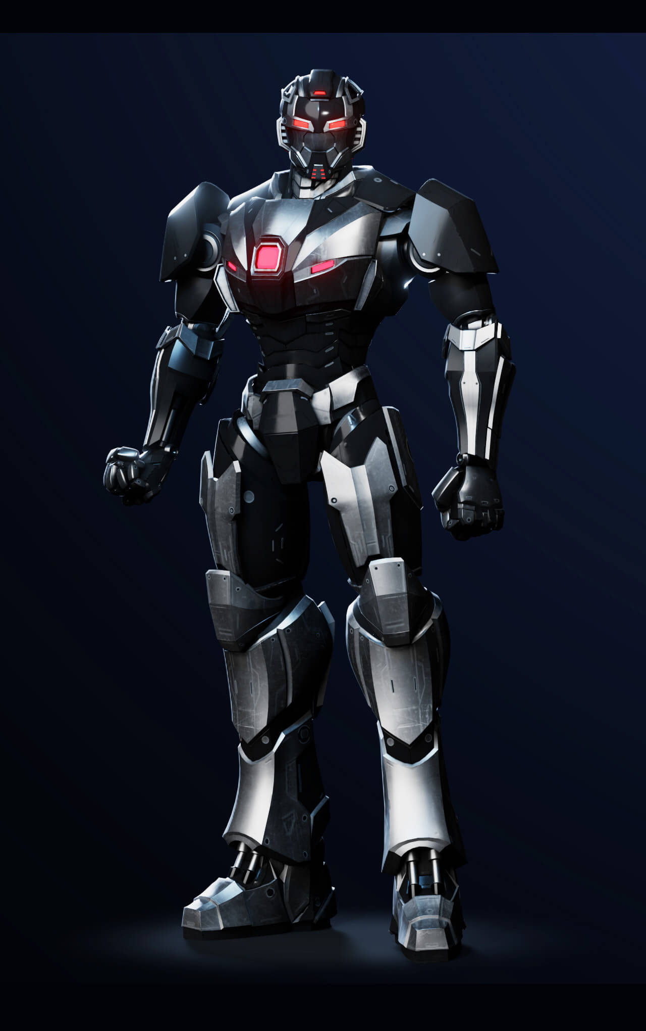 Robot Character Rig RTS 03 - 3D Model by billnguyen1411