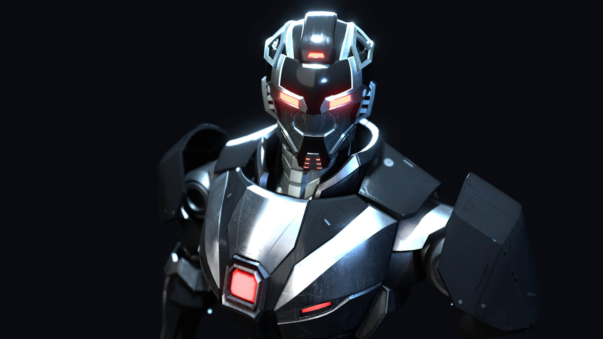 Robot Character Rig RTS 03 - 3D Model by billnguyen1411