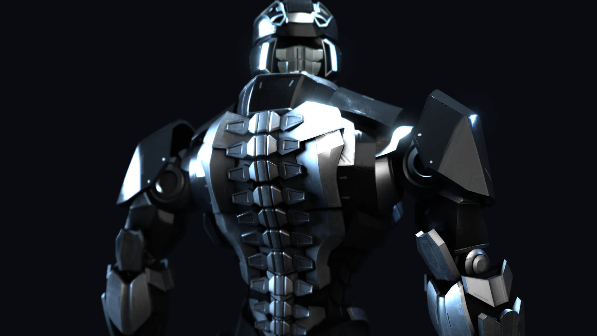 Robot Character Rig RTS 03 - 3D Model by billnguyen1411