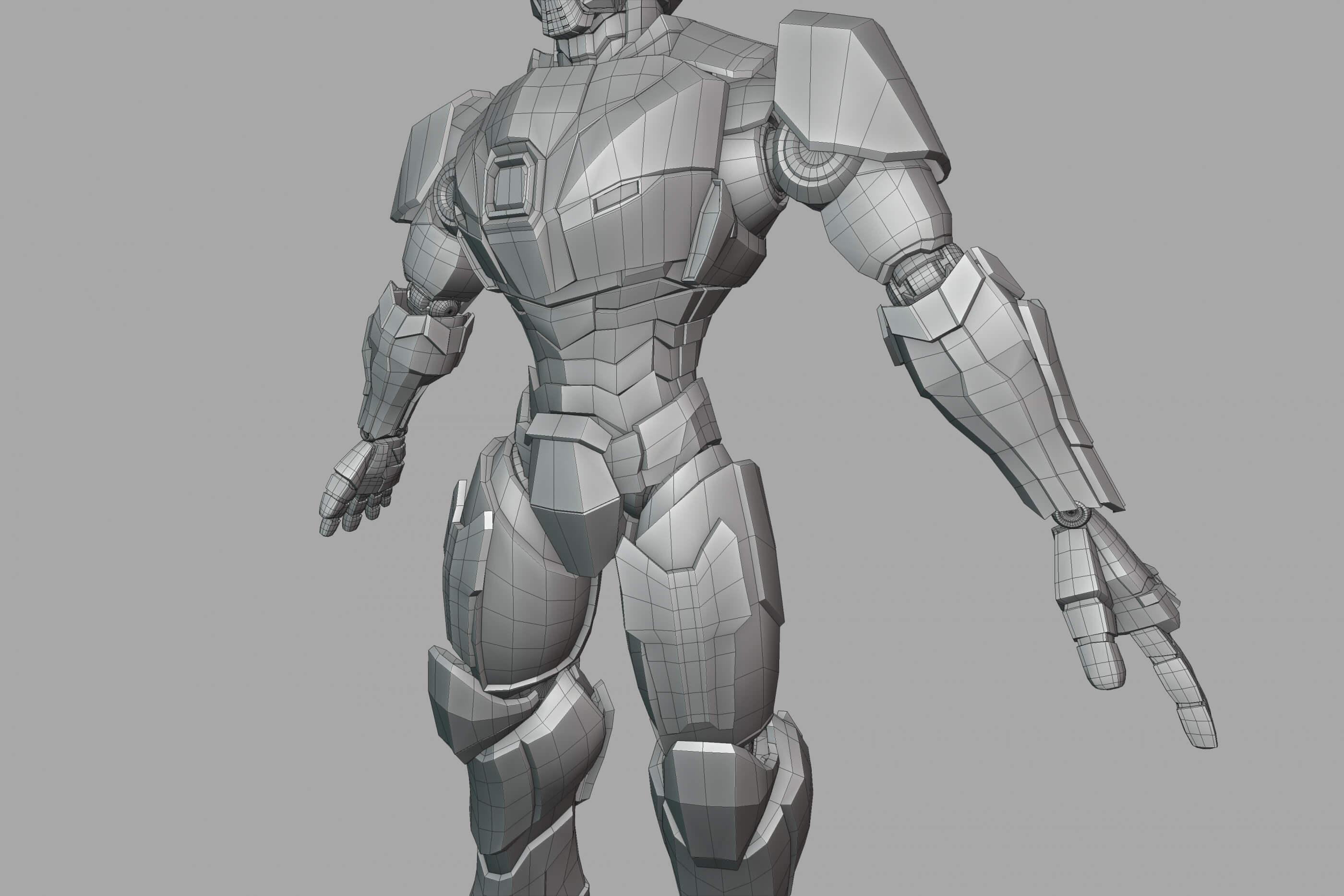 Robot Character Rig RTS 03 - 3D Model by billnguyen1411