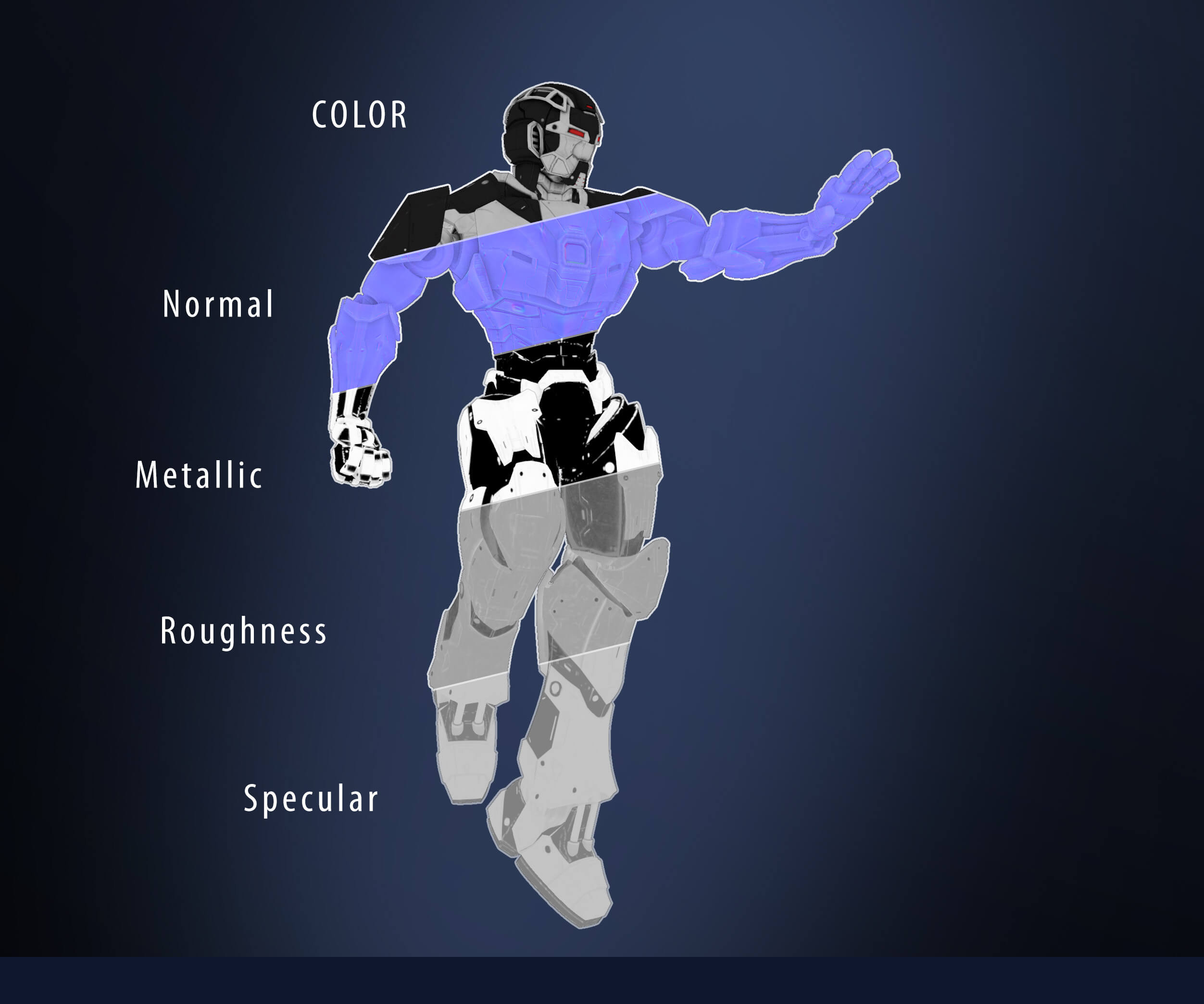 Robot Character Rig RTS 03 - 3D Model by billnguyen1411