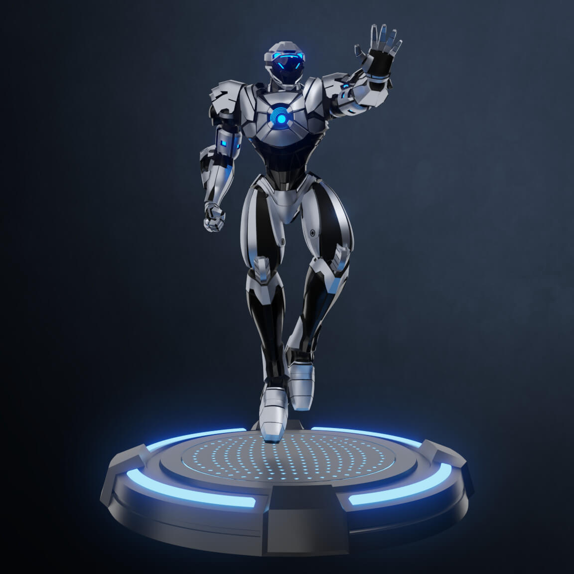 Robot Model Custom Rig RTS 01 by billnguyen1411