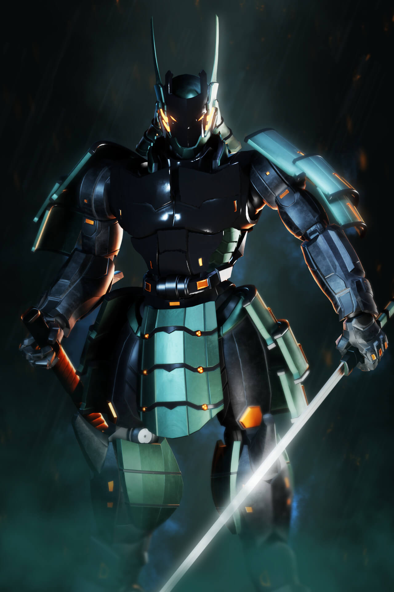 Samurai Robot Rig RTS 02 - 3D Model by billnguyen1411