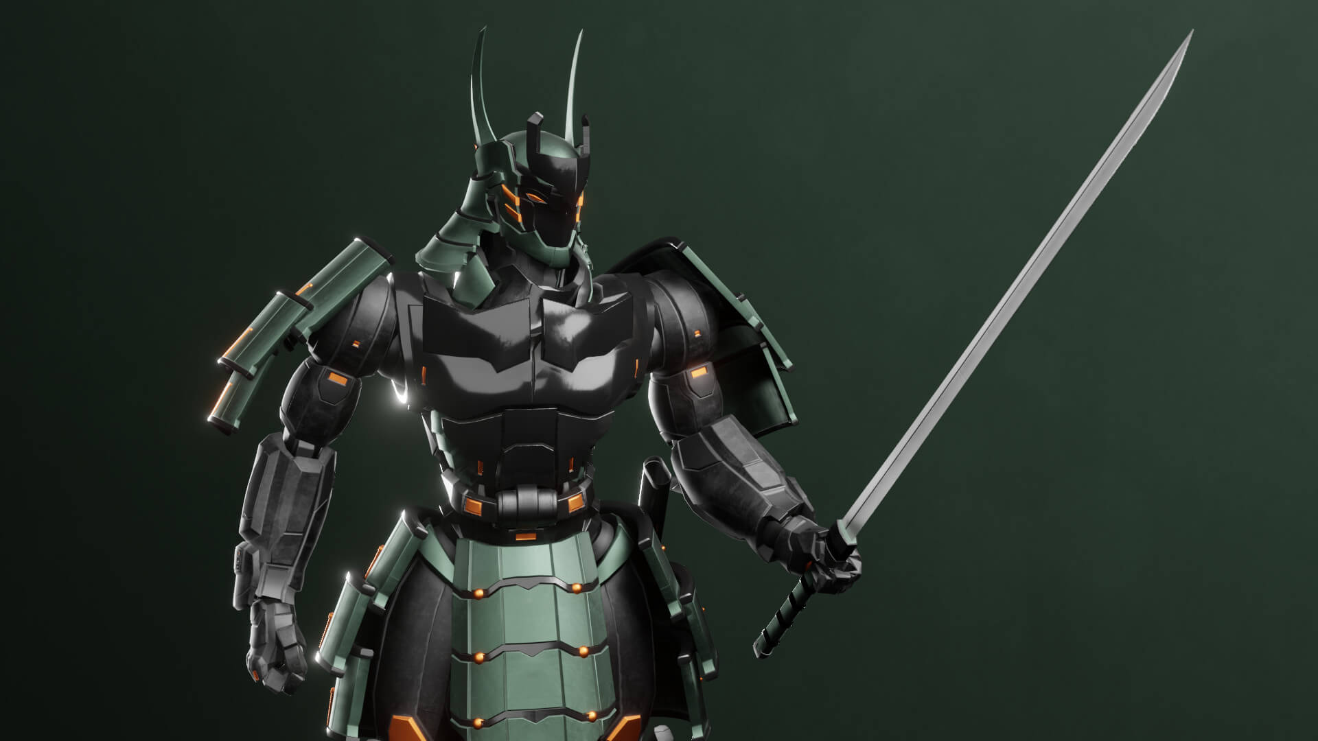 Samurai Robot Rig RTS 02 - 3D Model by billnguyen1411