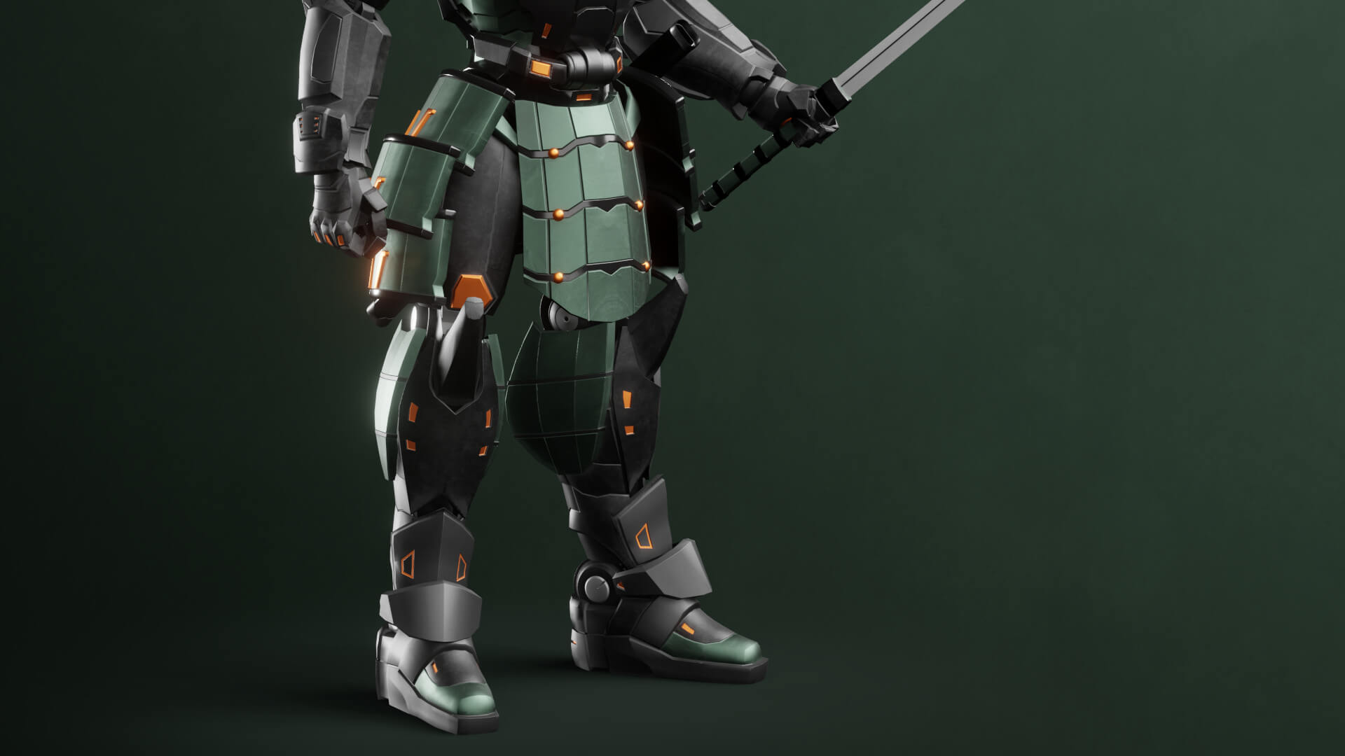 Samurai Robot Rig RTS 02 - 3D Model by billnguyen1411