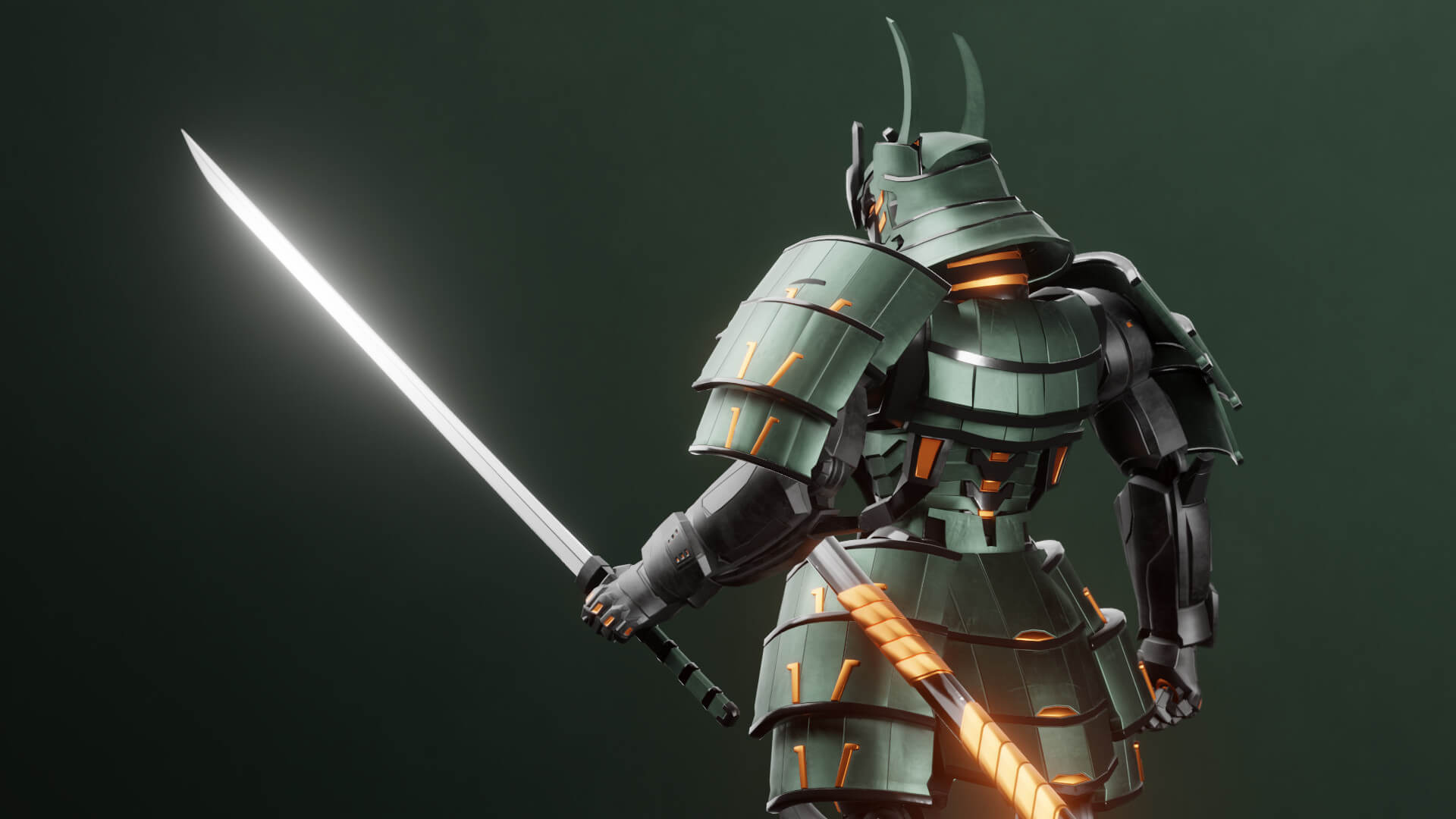 Samurai Robot Rig RTS 02 - 3D Model by billnguyen1411