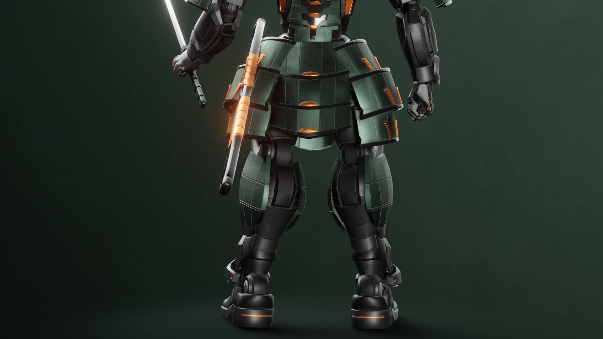 Samurai Robot Rig RTS 02 - 3D Model by billnguyen1411