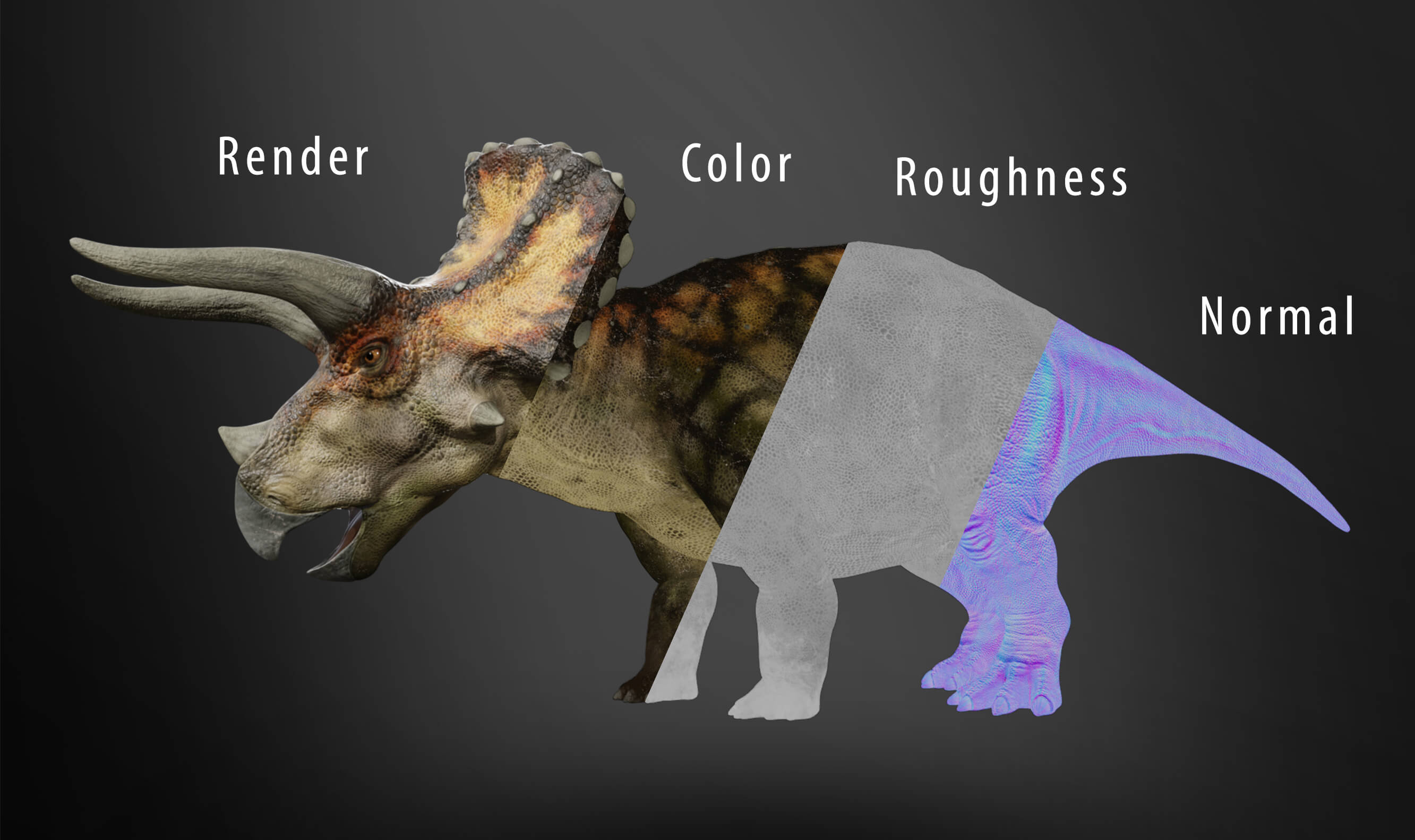 Triceratops Rig - 3D Model by billnguyen1411