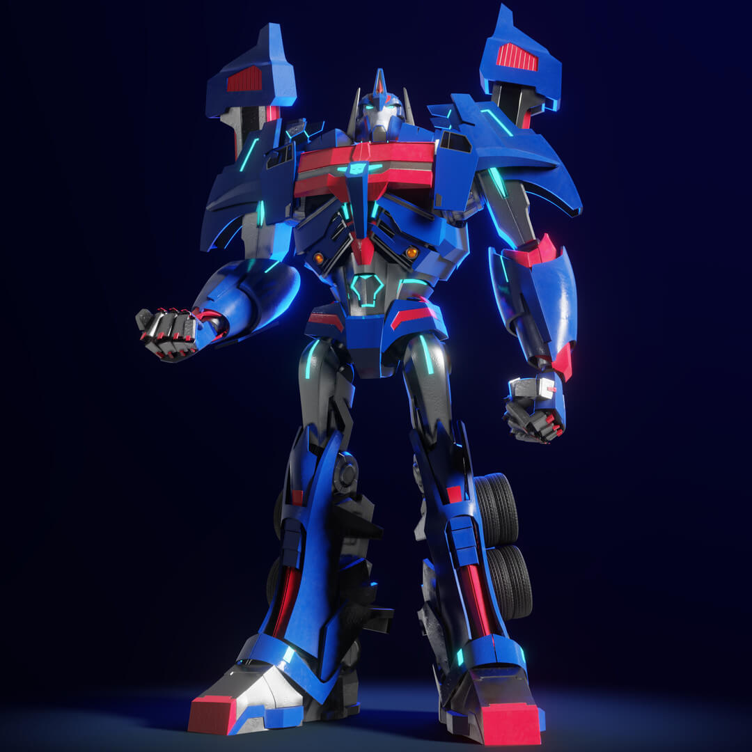 Ultra Magnus Transformers Prime Rig - 3D Model by billnguyen1411