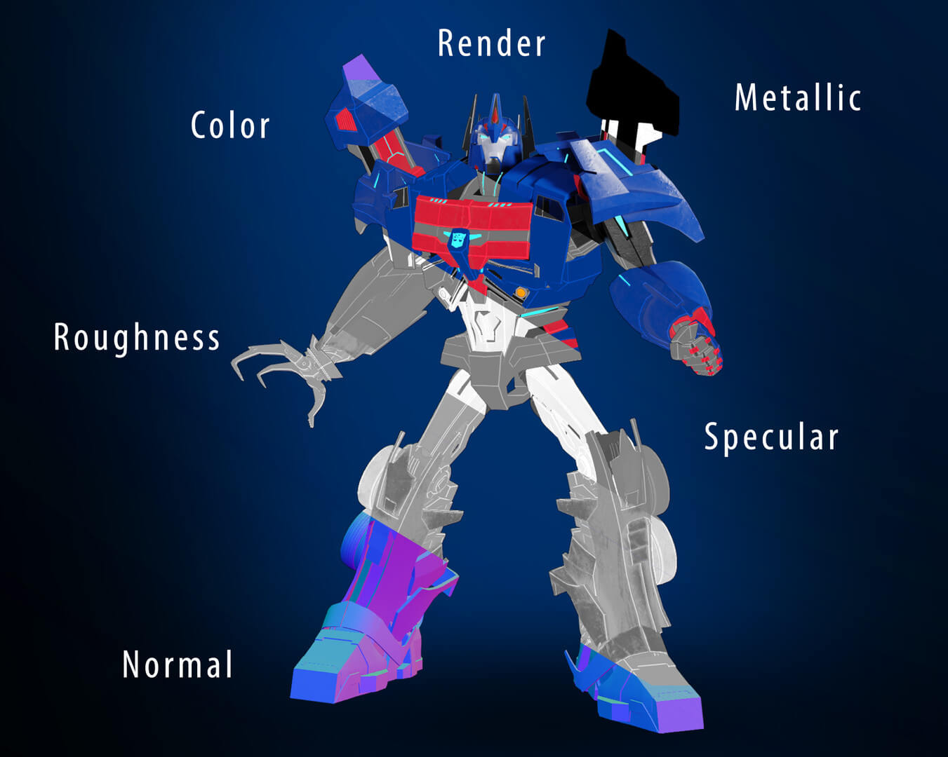 Ultra Magnus Transformers Prime Rig - 3D Model by billnguyen1411