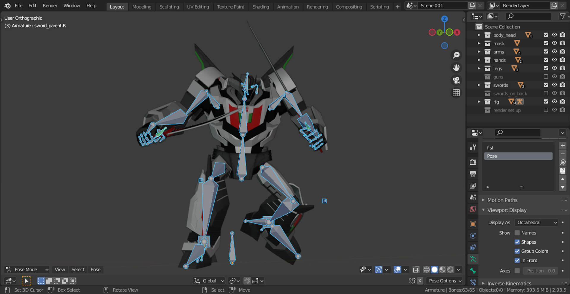 Wheeljack Transformers Prime Rig - 3D Model by billnguyen1411