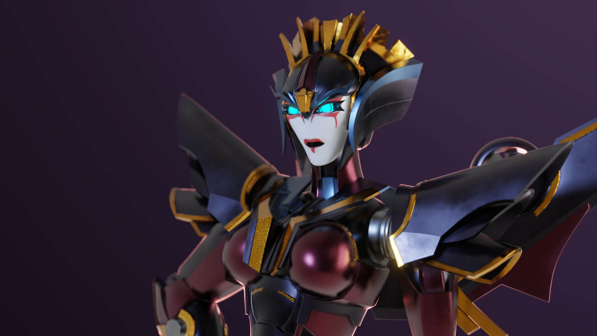 Windblade Transformers Prime Rig - 3D Model by billnguyen1411
