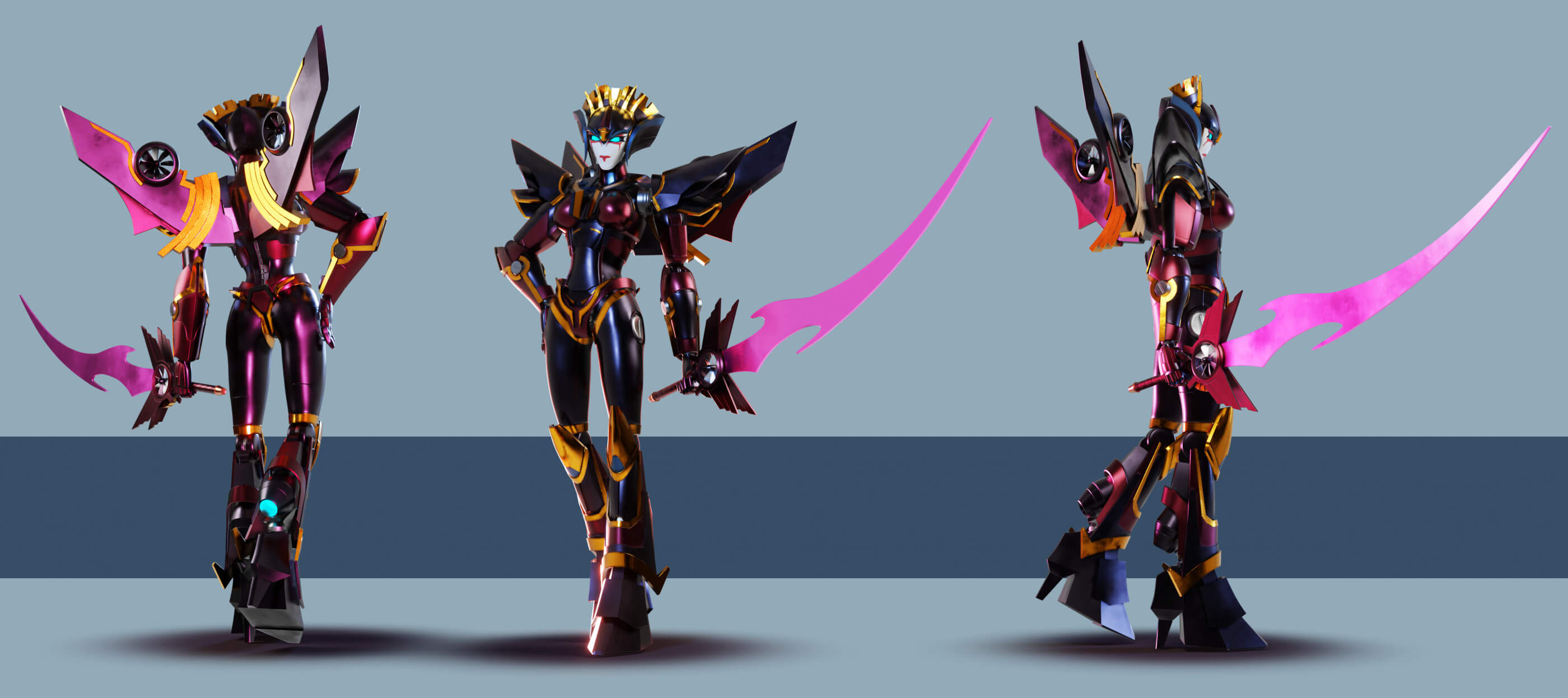 Windblade Transformers Prime Rig - 3D Model by billnguyen1411