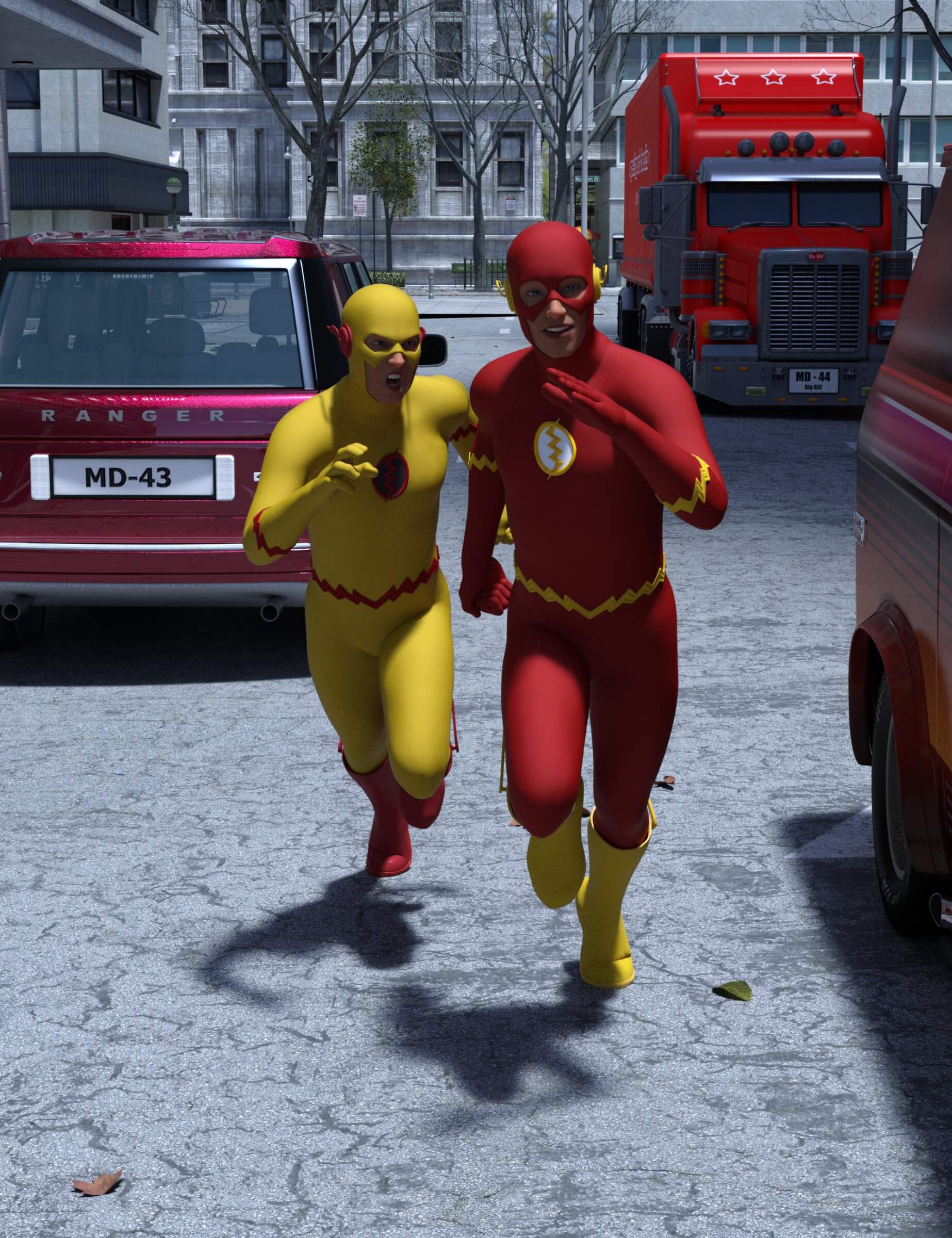 Classic Flash/Reverse Flash For G8M - Daz Content by billybear71