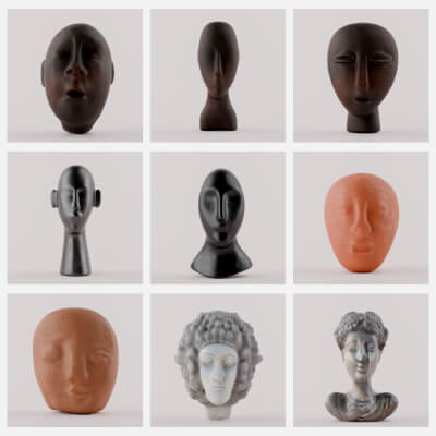 Glb 3D Models | Sculpture | RenderHub