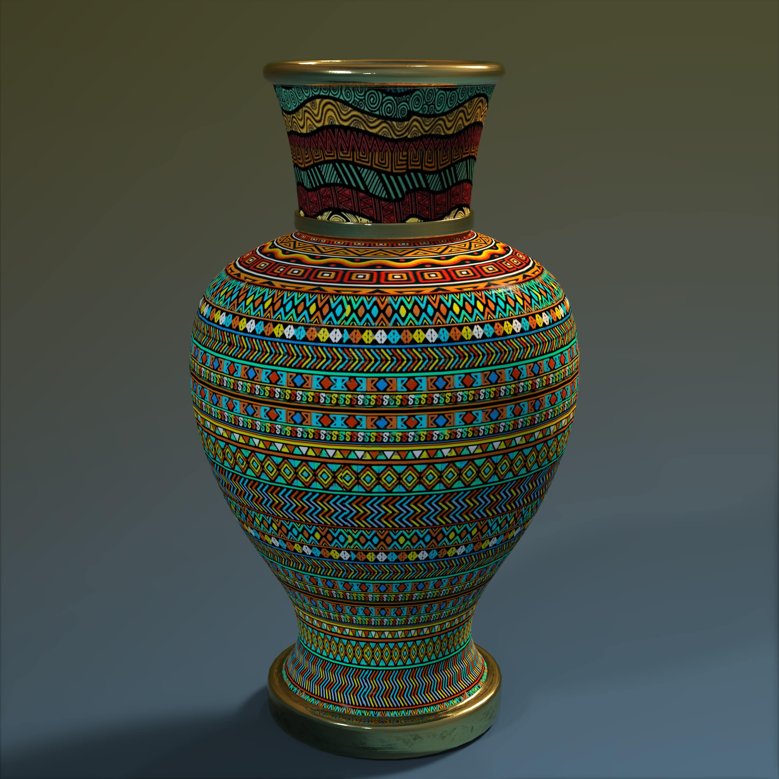 Medieval Flower Vase 4 - Daz Content by bindassdev