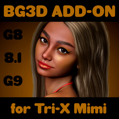 BG3D Add-On Pack for TX_Mimi_Premium_Pack_for_G9_G8_G8.1 Daz Content by ...