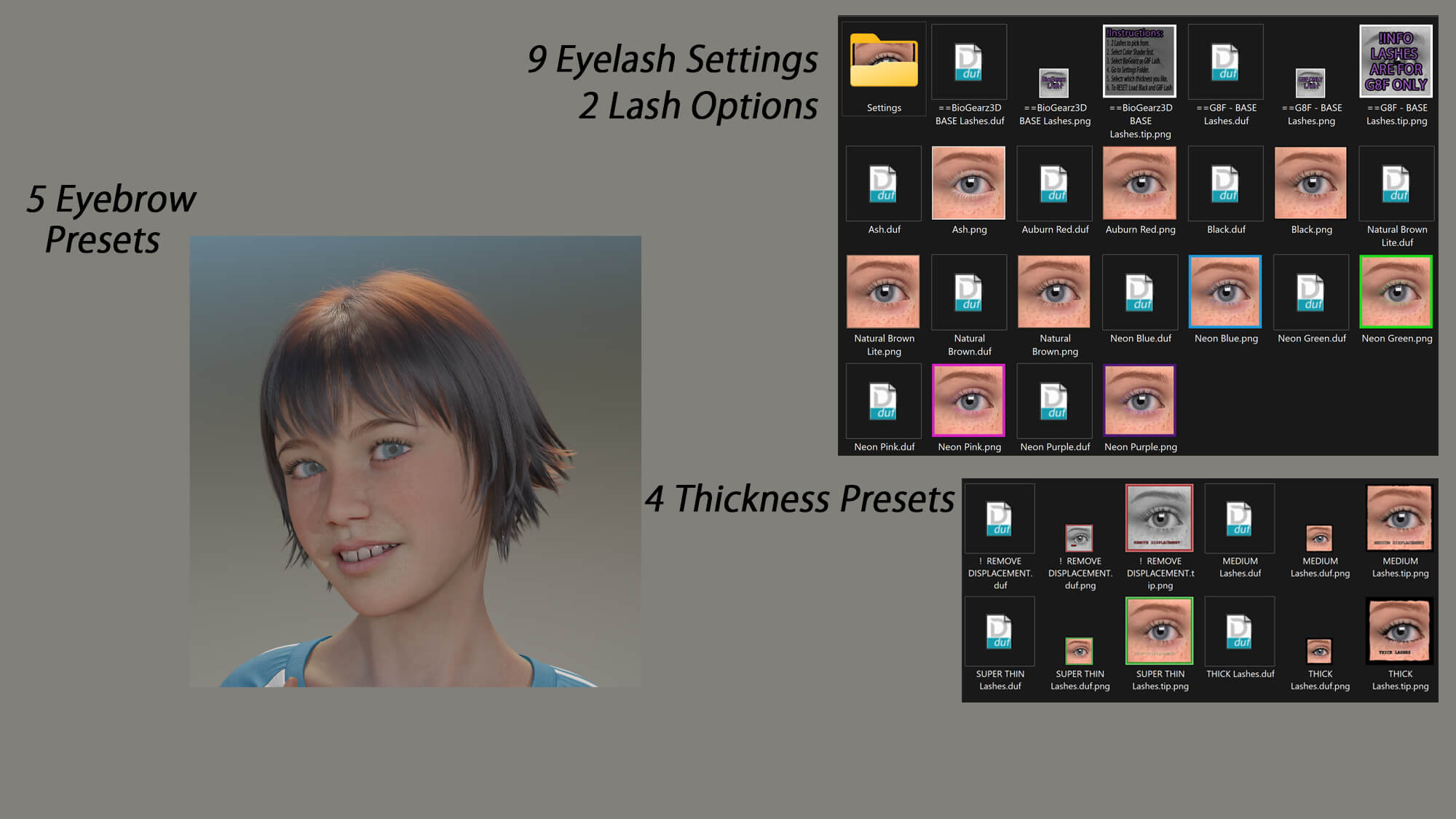 BG3D Alita for G8F and G8.1F (Massive Update) - Daz Content by BioGearz3D