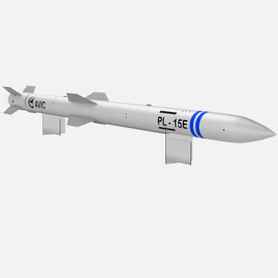 Chinese PL-15 Air-to-Air Missile Upgrade Version 3D Model by Birdfix